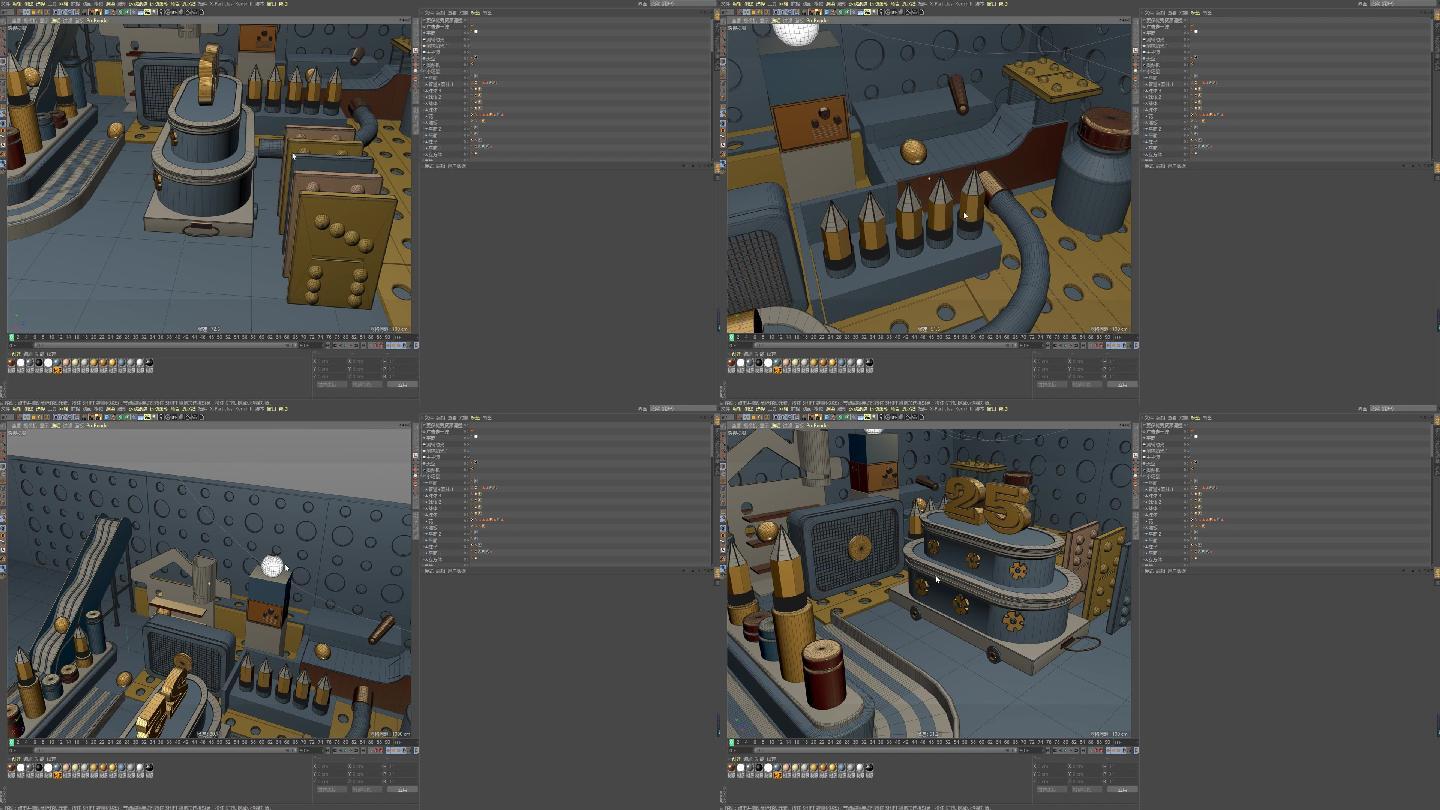 c4d电商场景_C4D工程下载(编号:2990478)_3D模型_光厂(VJ师网) www.vjshi.com
