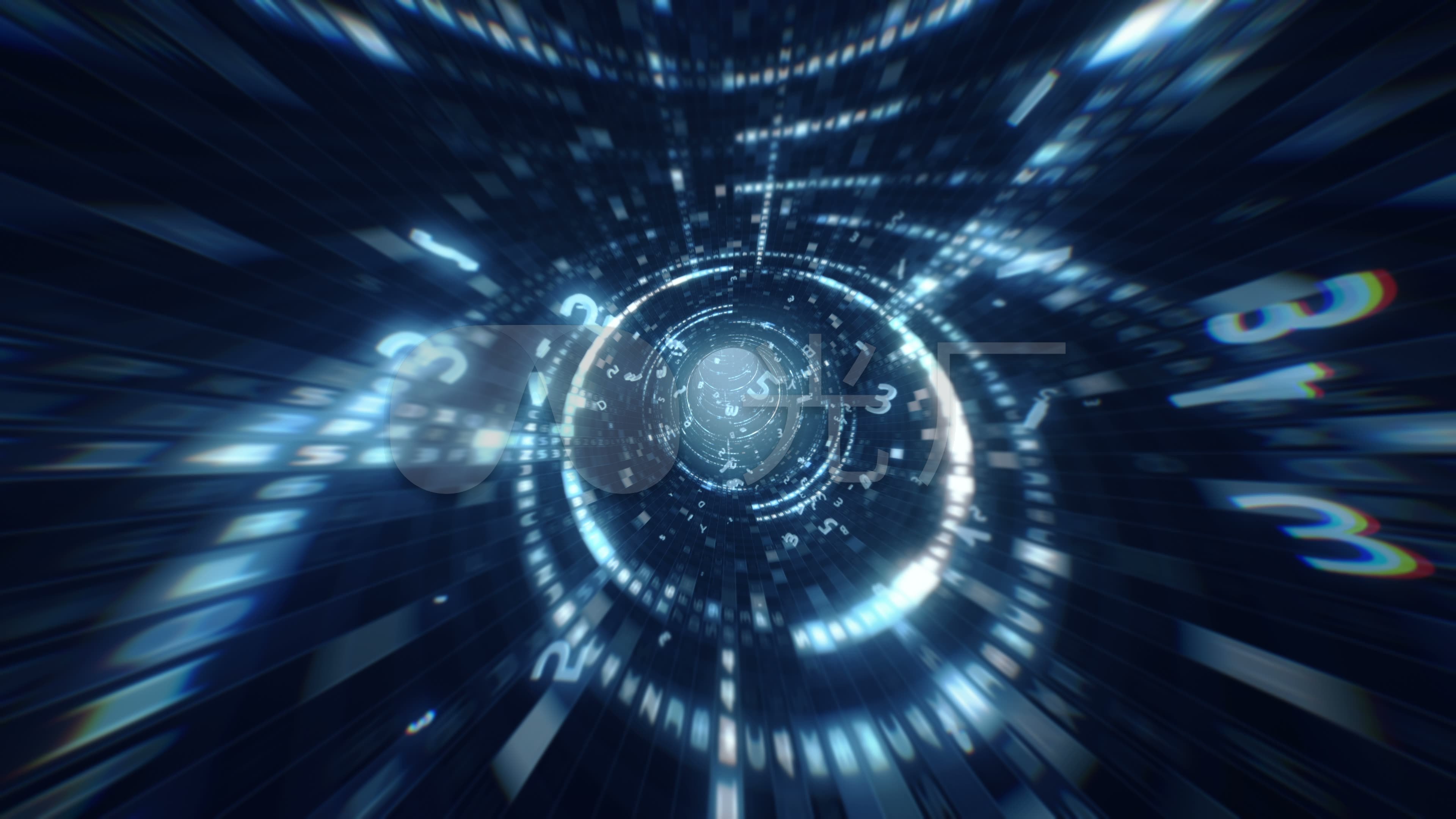 4k三维蓝色数字时空隧道3840x2160高清视频素材下载编号3252928舞台背景vj师网