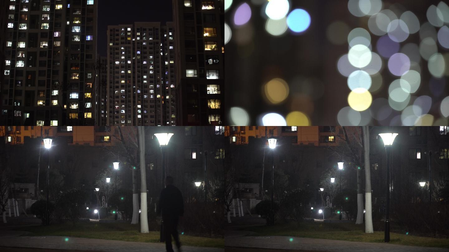 4k路灯小区万家灯火夜晚小区亮灯居民楼 3840x2160 高清视频素材下载 编号 3371066 实拍视频 光厂 Vj师网