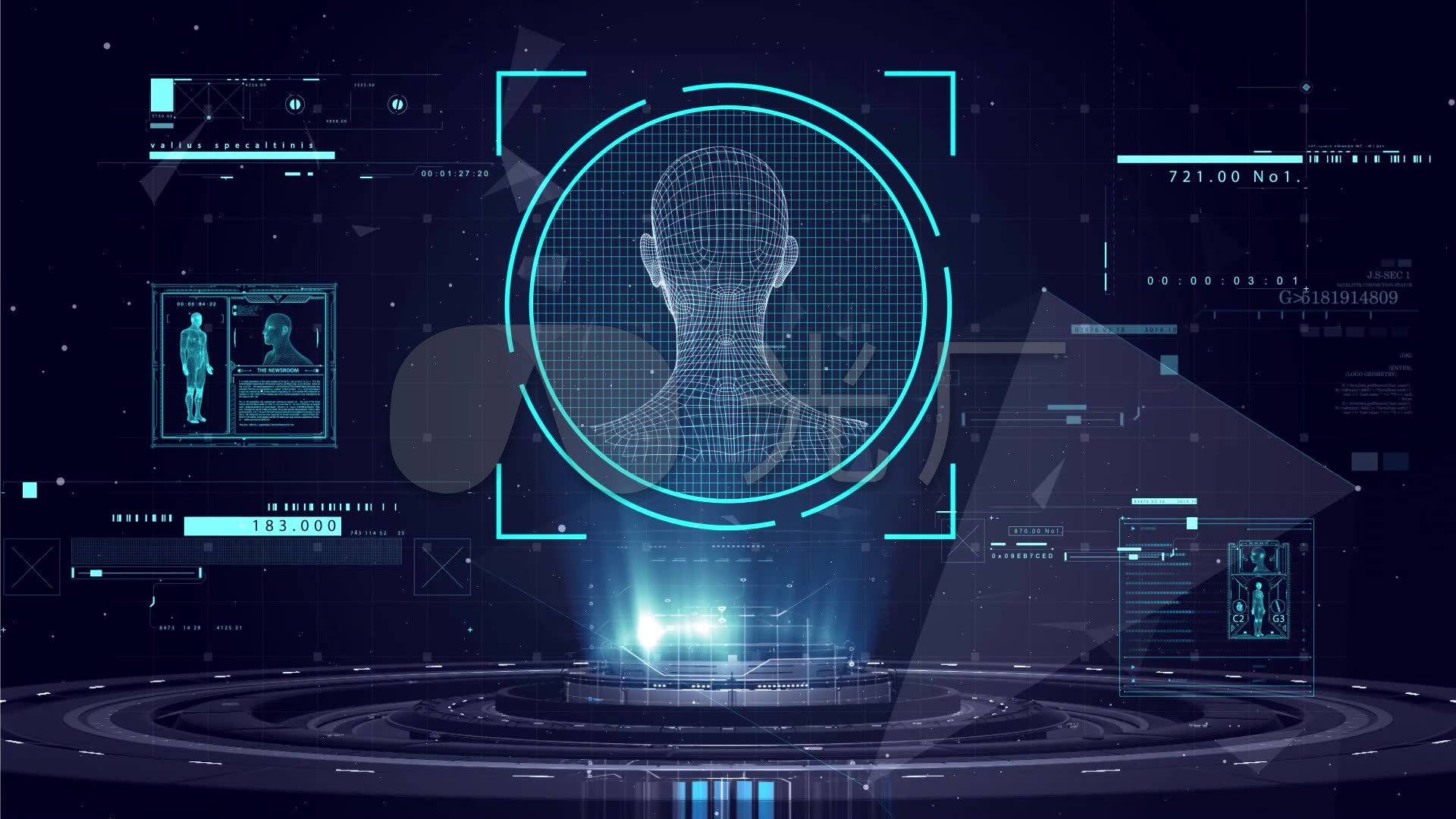 【原创】人脸识别1920x1080高清视频素材下载编号3695075实拍视频光厂vj师网