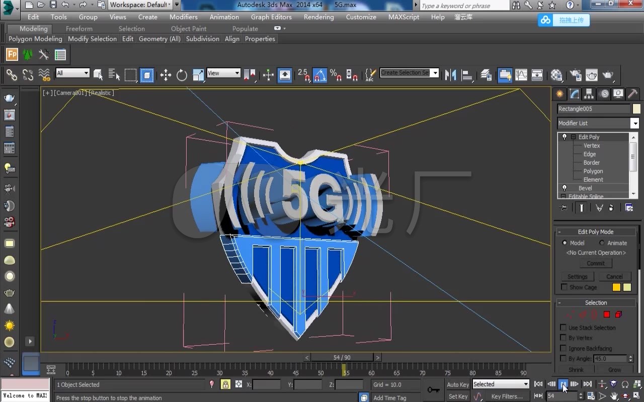 5G盾max模型alpha视频_3Dmax下载(编号:4622698)_3D模型_光厂(VJ师网) www.vjshi.com