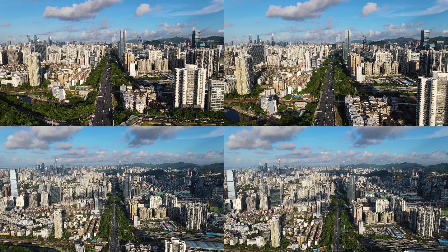 罗湖城市大景9_视频素材下载