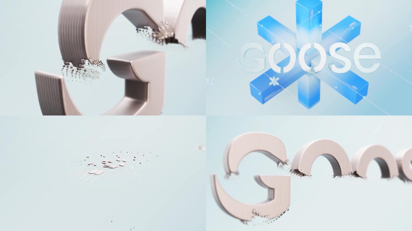 C4D-logo演绎生长动画_C4D模型下载