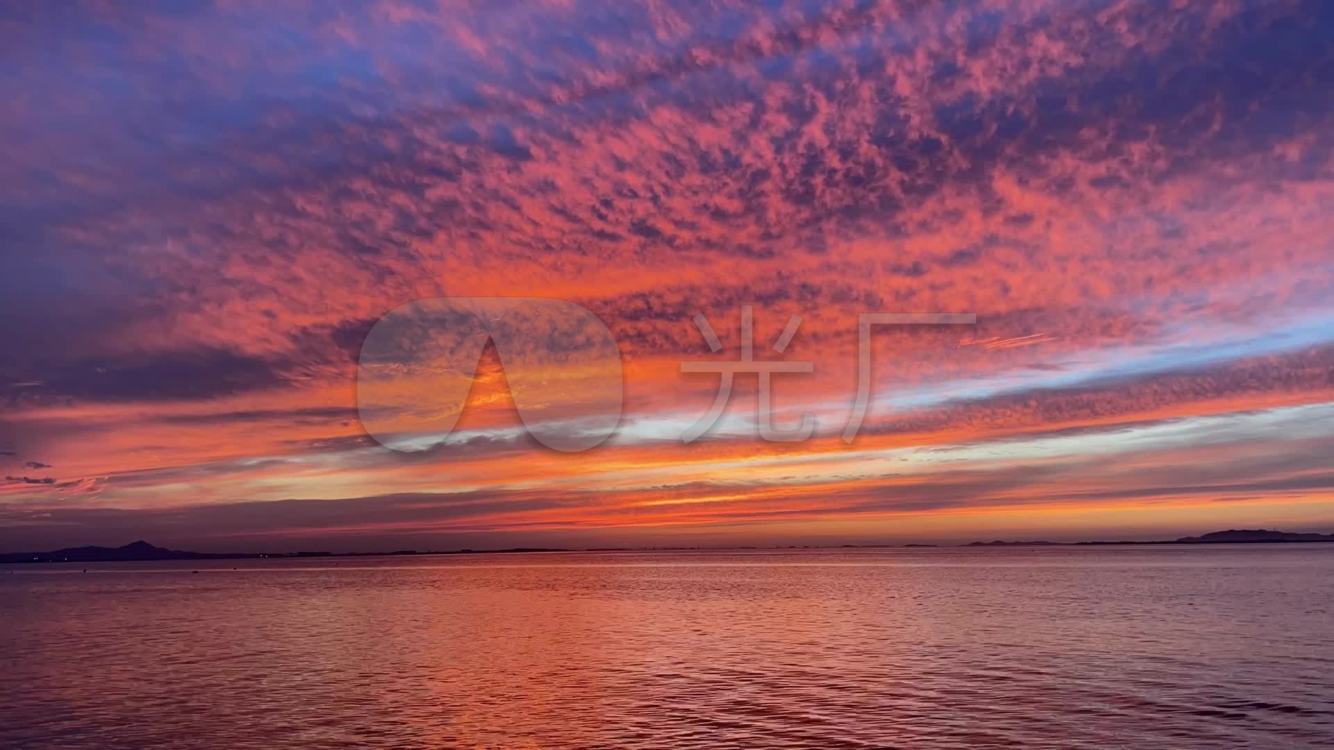 厦门黄厝海边火烧云日出 1920x1080 高清视频素材下载 编号 8753147 实拍视频 光厂 Vj师网