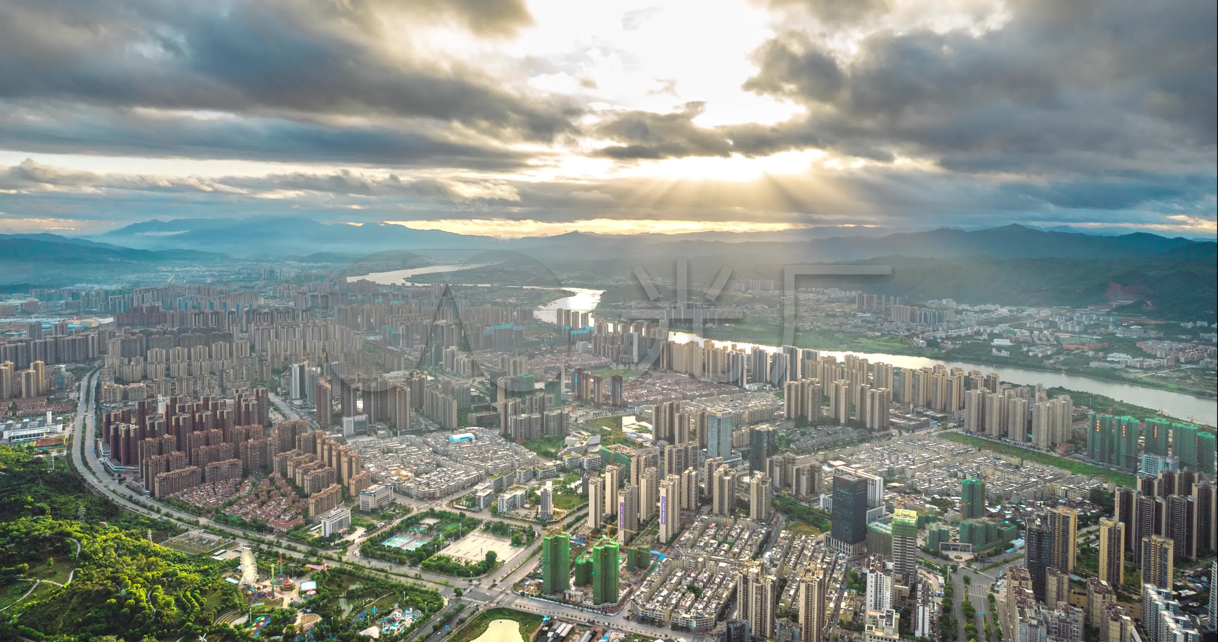 河源市航拍延时4096x2160高清视频素材下载编号8786293实拍视频光厂vj师网