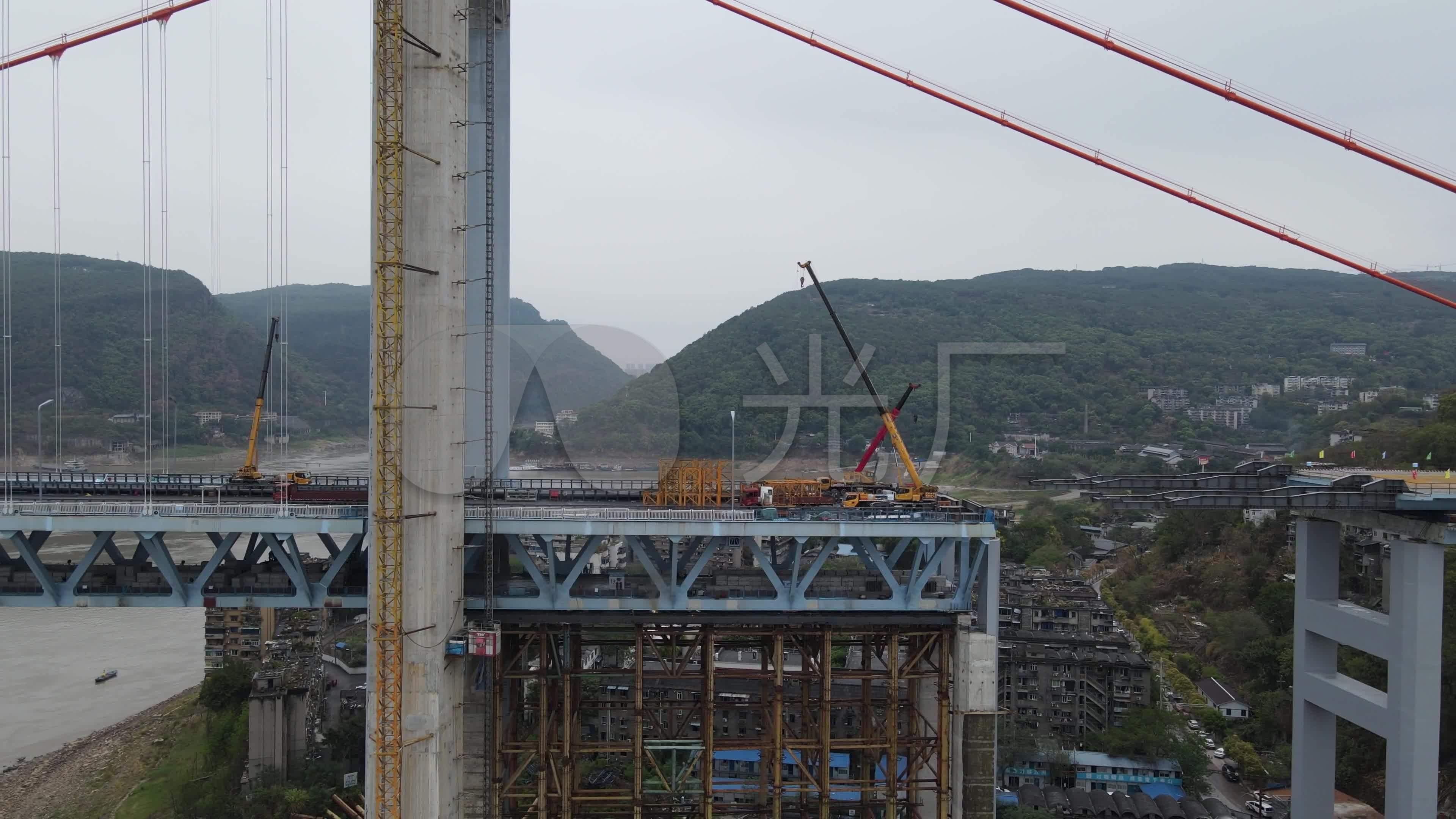 重庆建设中的郭家沱长江大桥 3840x2160 高清视频素材下载 编号 8951067 实拍视频 光厂 Vj师网