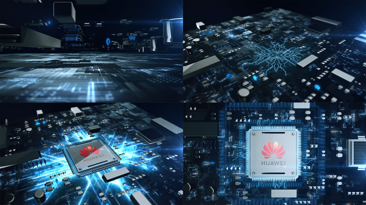 【E3D作】芯片电路板科技芯片AE模板_AE模板下载