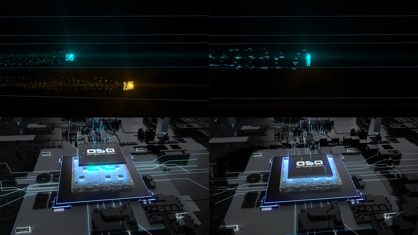 C4D-5G速度芯片，全部可随意更改_C4D模型下载