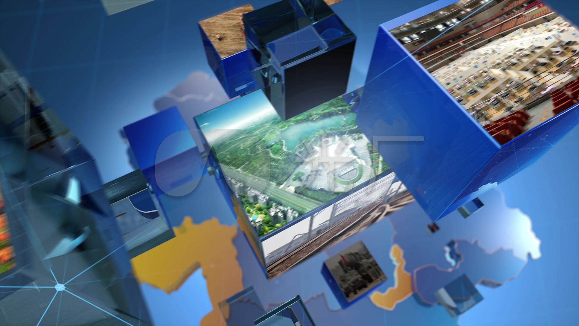 原创大气新闻类片头C4D+AE工程_C4D工程下载(编号:9339381)_3D模型_光厂(VJ师网) www.vjshi.com