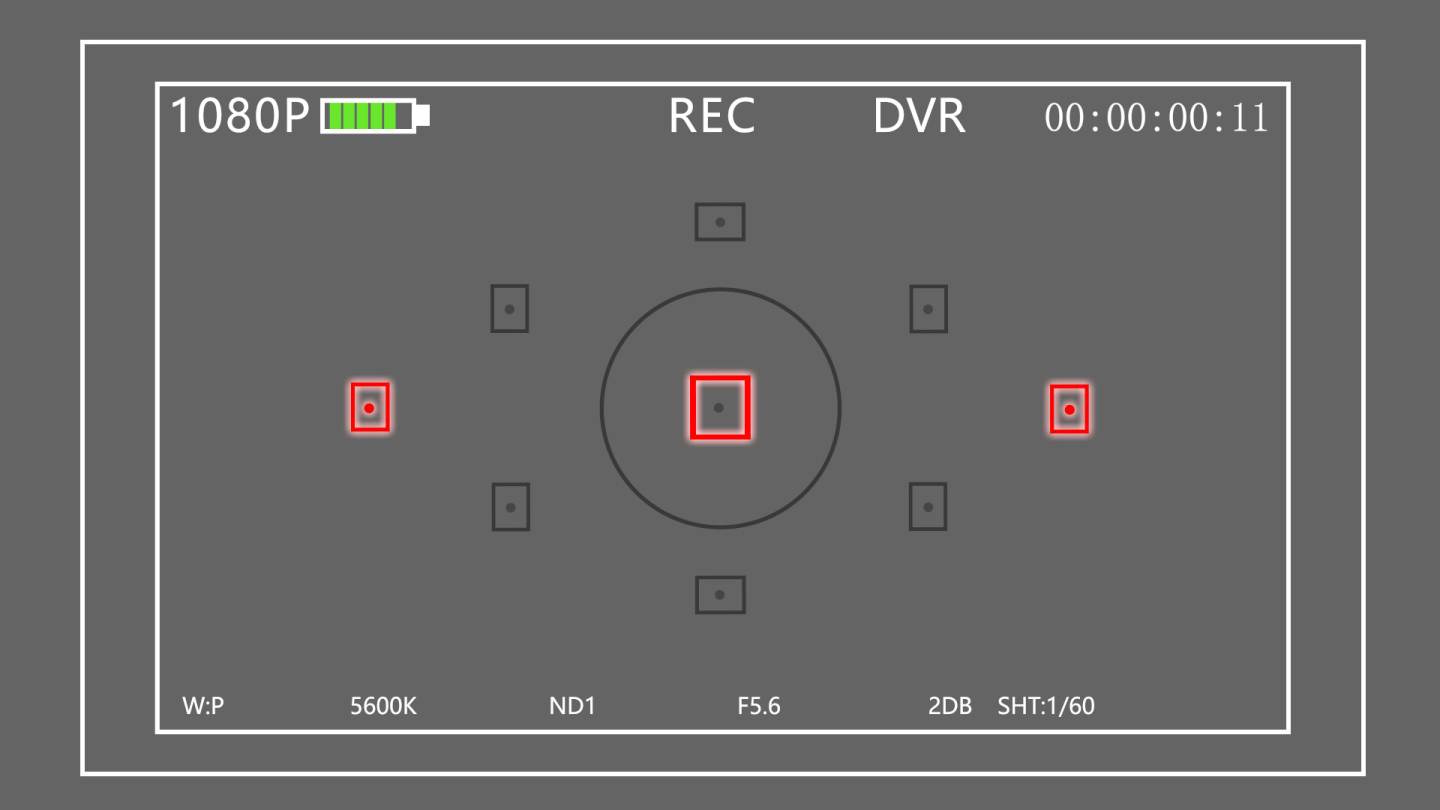 相机拍摄界面VCR视频取景框_视频素材下载