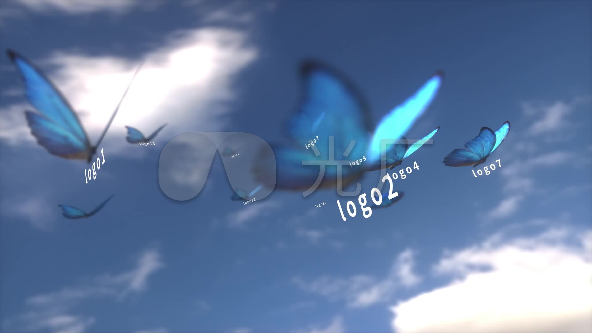 蝴蝶空中飞舞_抓取logo飞舞_汇聚_AE模板下载(编号:9592540)_AE模板_光厂(VJ师网) www.vjshi.com