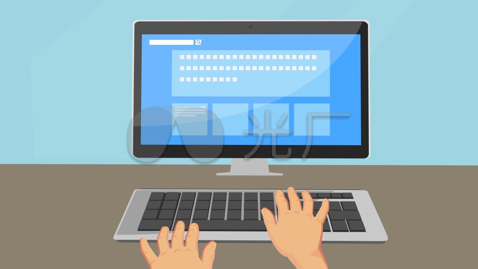 MG_电脑工作_AE模板下载(编号:9630423)_AE模板_光厂(VJ师网) www.vjshi.com