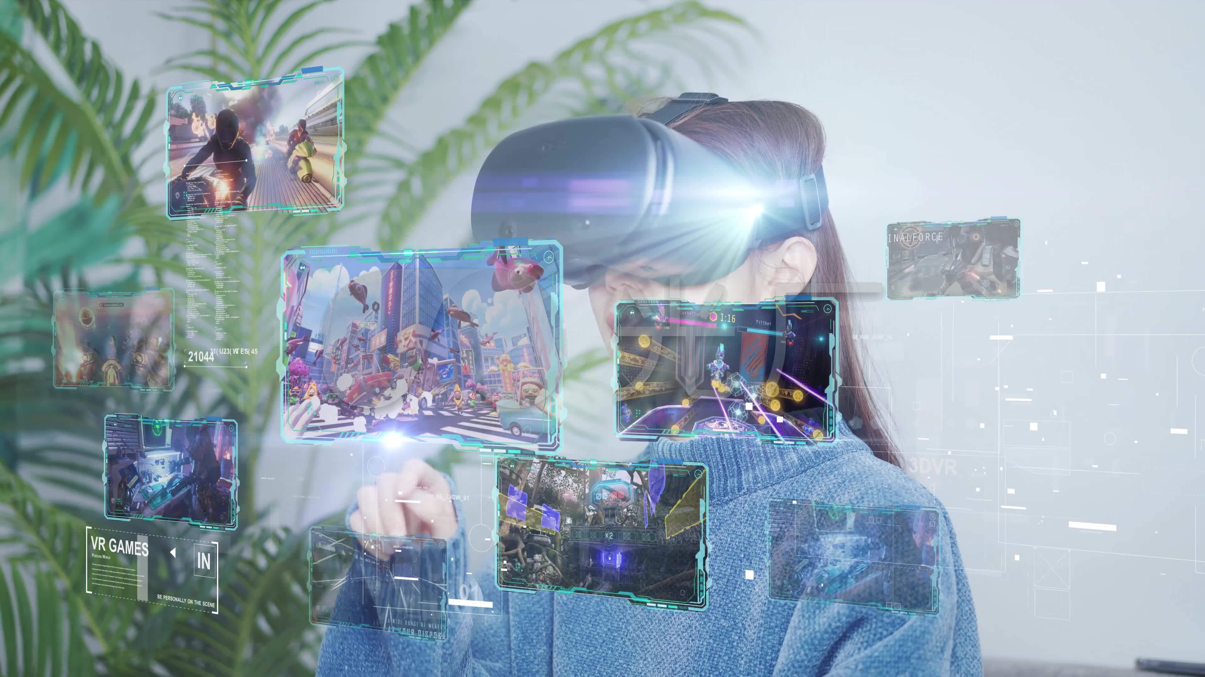 全息VR眼镜虚拟触屏游戏模版_AE模板下载(编号:9665648)_AE模板_光厂(VJ师网) www.vjshi.com