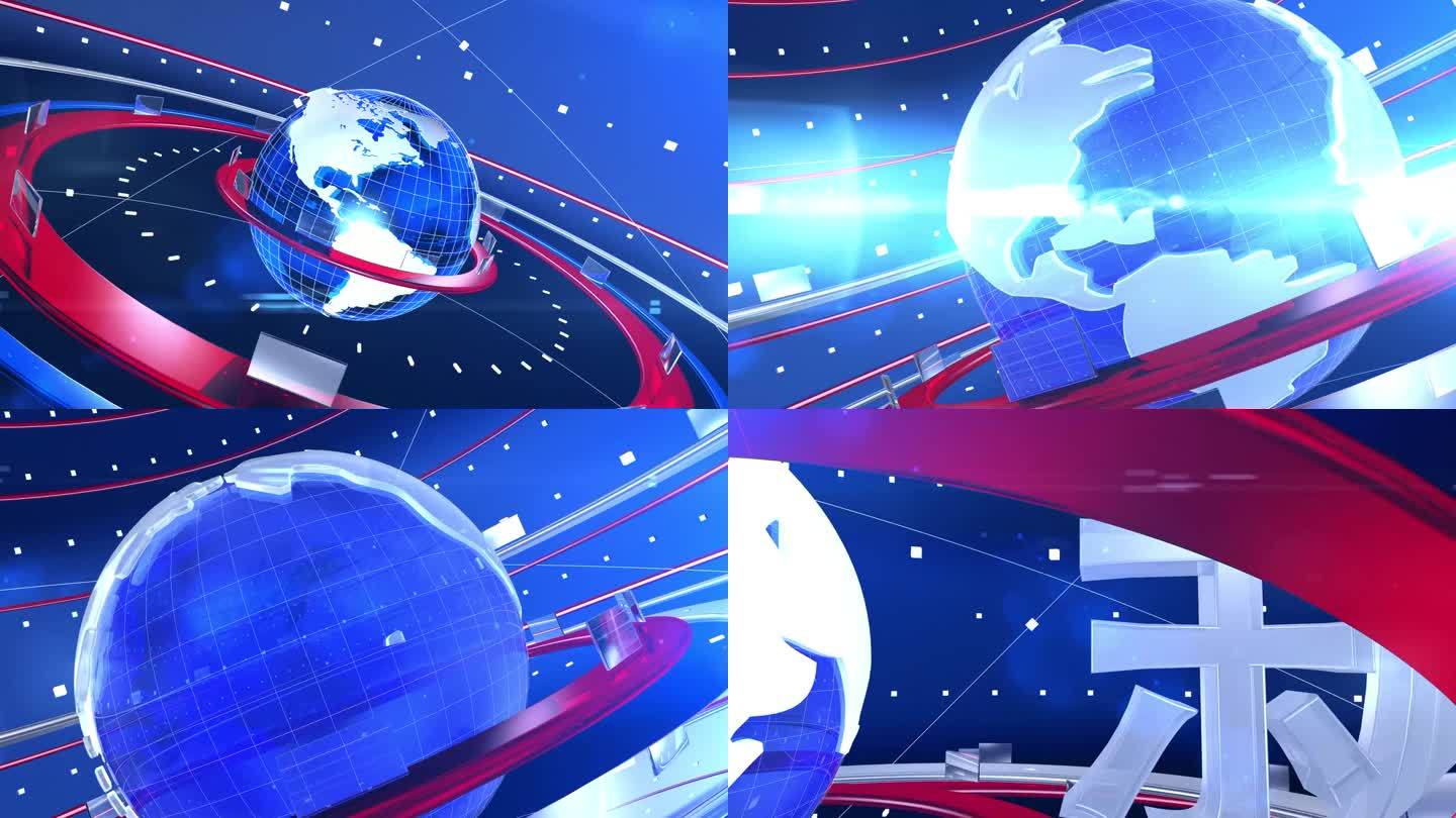 三维新闻片头C4D+AE场景_C4D模型下载