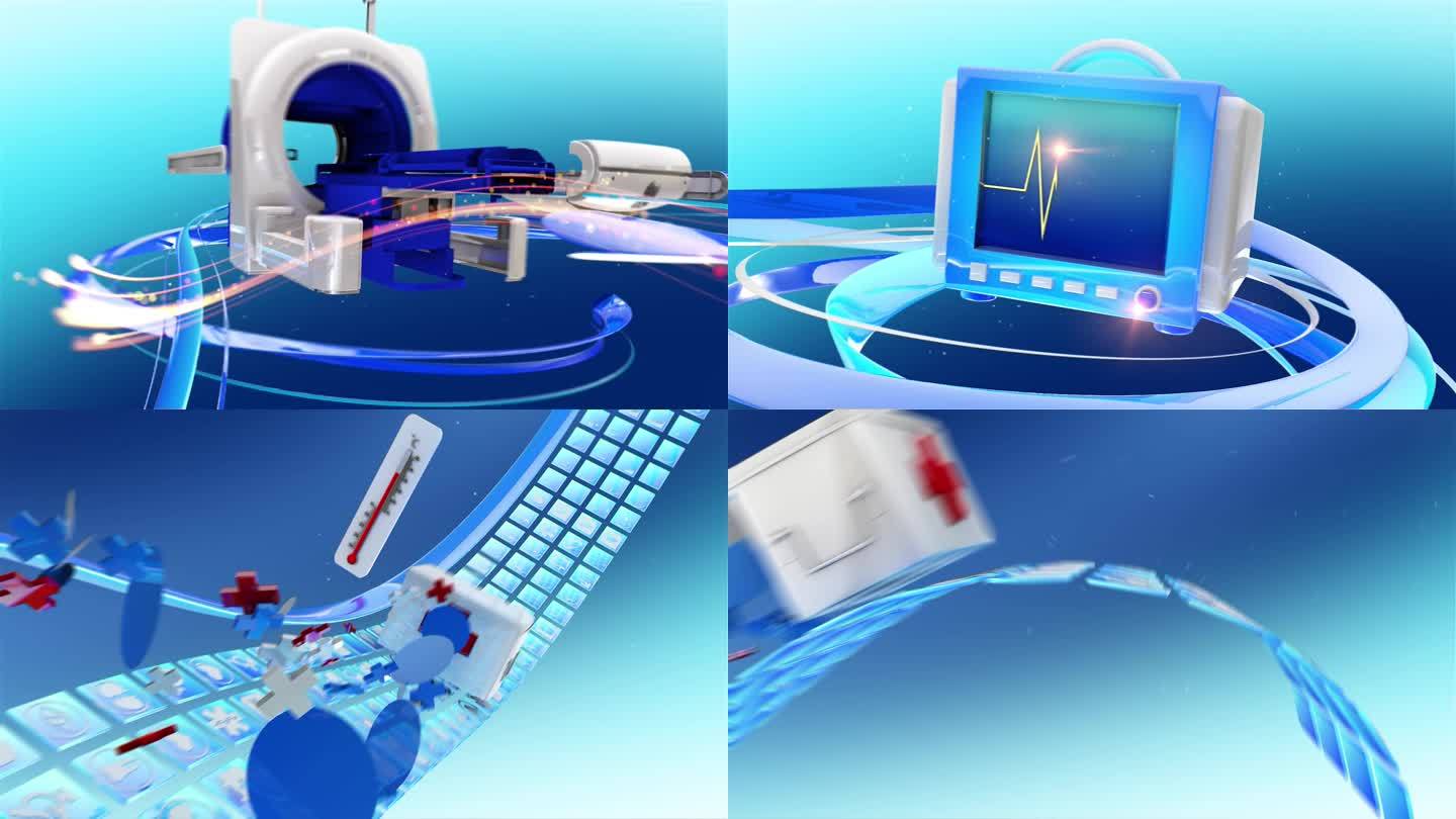 天天健康馆养生医学类片头AE工程E3D_AE模板下载