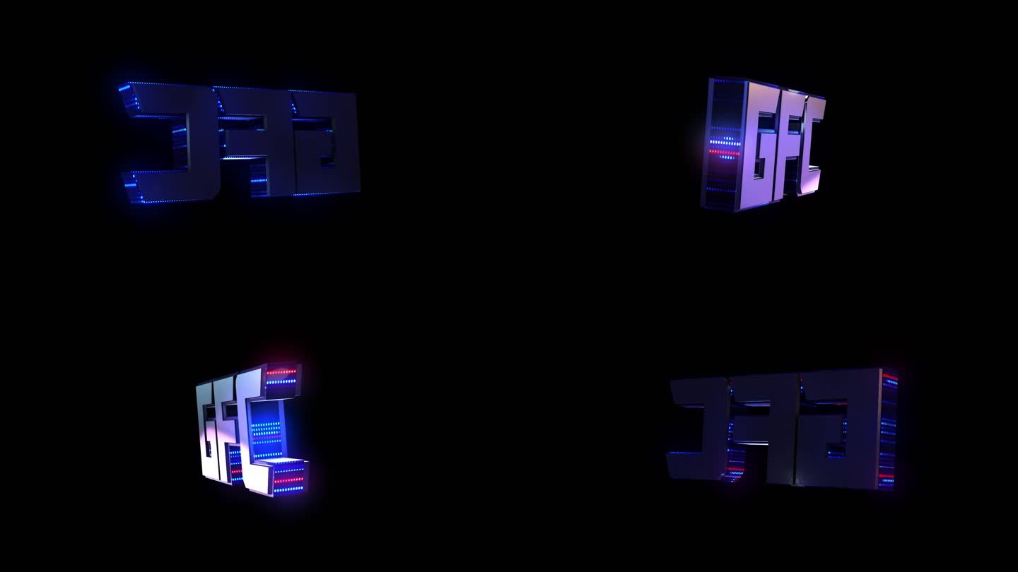 全息霓虹3D酒吧炫酷vj_DJ_LOGO_AE模板下载