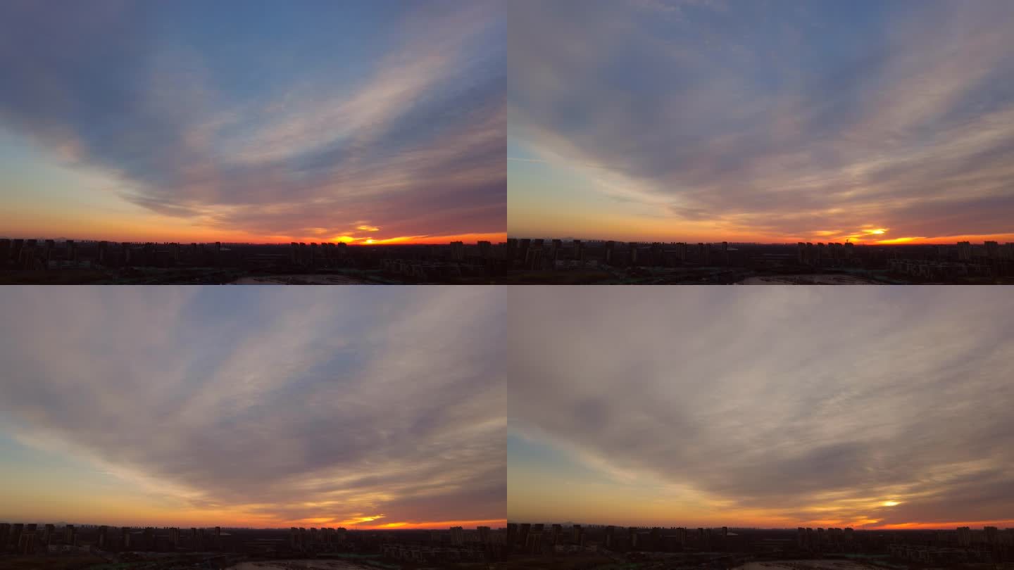 早晨日出太阳升起来清晨阴天太阳升城市日出 4096x2160 高清视频素材下载 编号 10206211 实拍视频 光厂 Vj师网