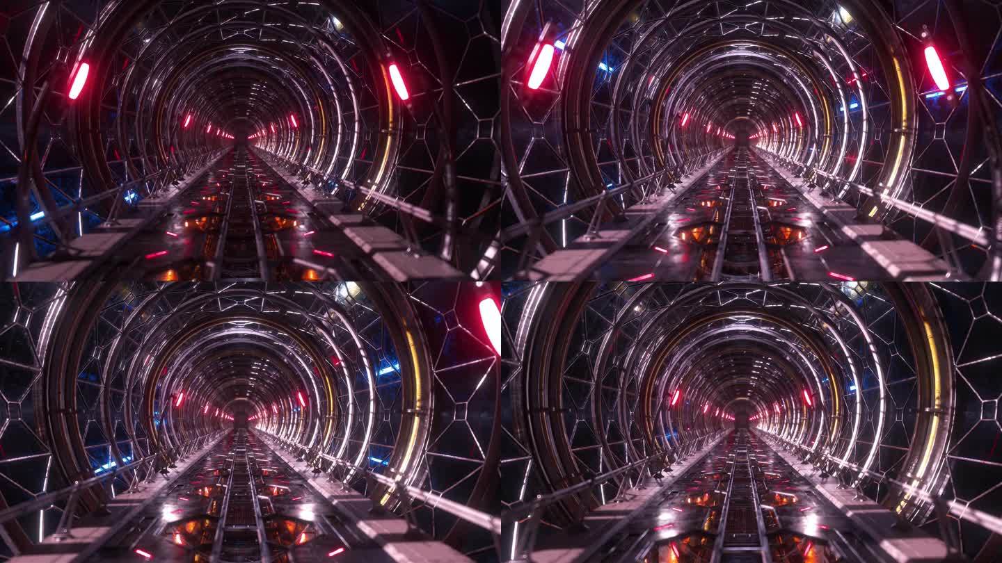 科技隧道【4K】_C4D模型下载
