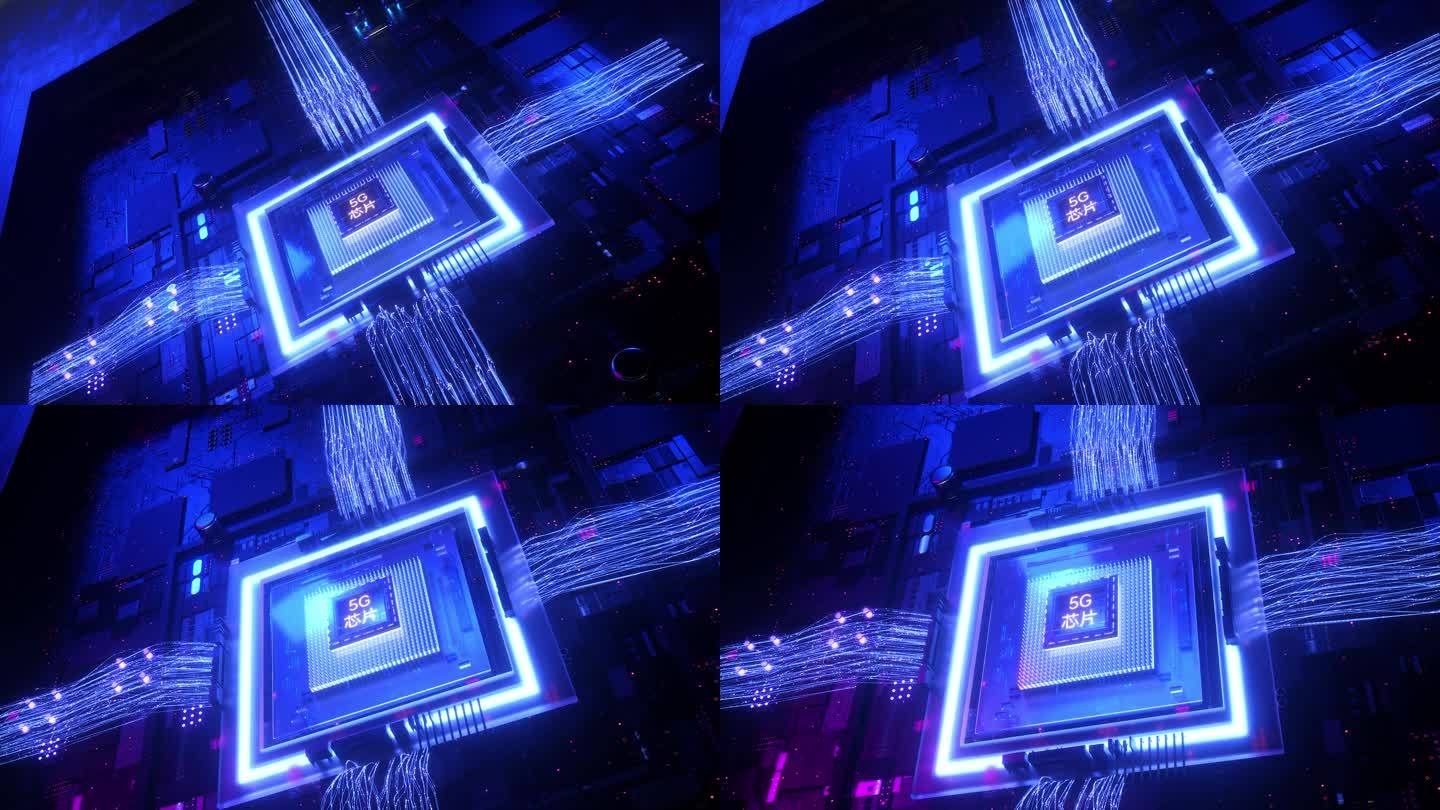 CPU计算机芯片处理器_C4D工程_C4D模型下载