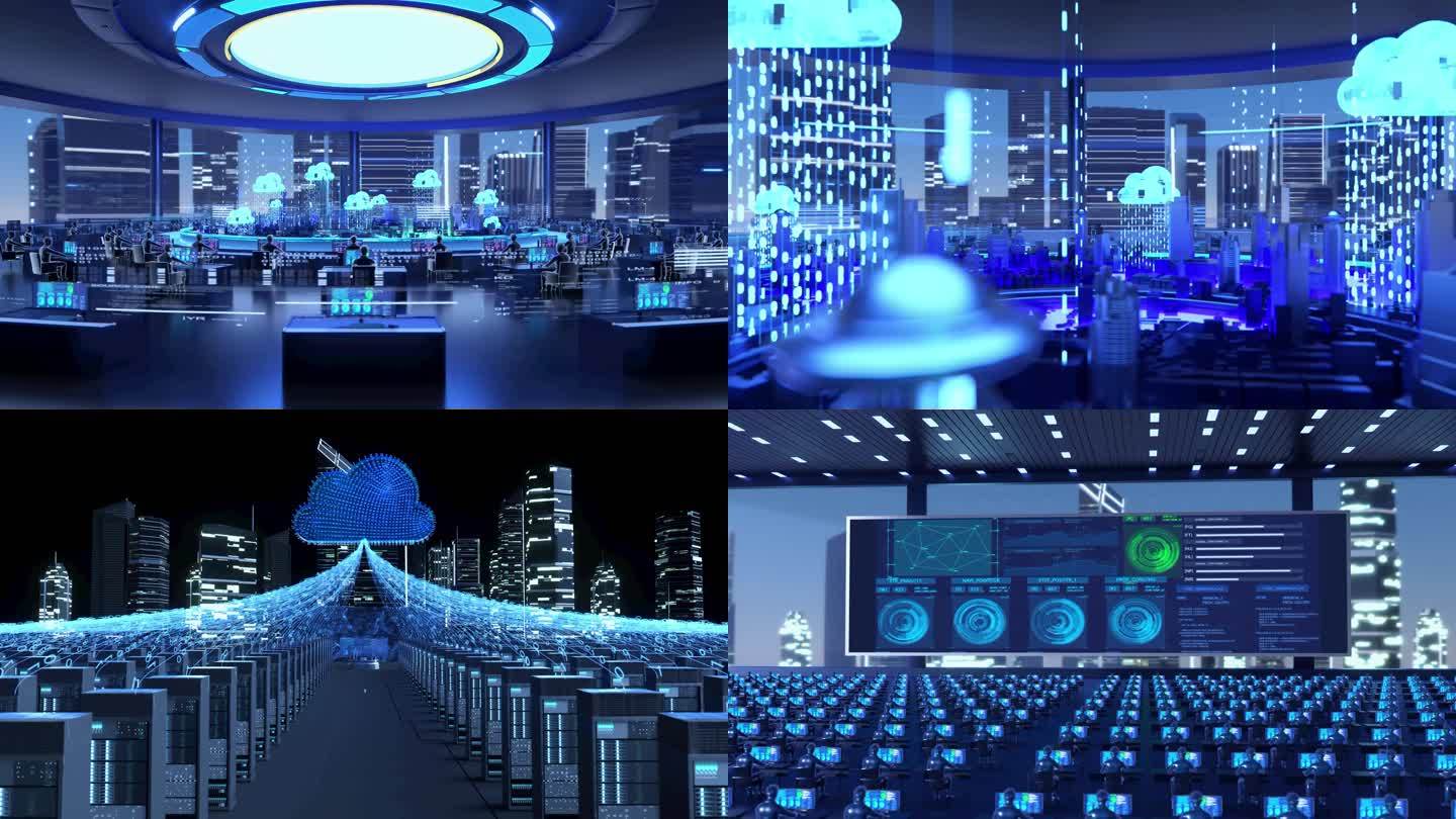 科技大数据AI云计算信息AE+C4D工程_C4D模型下载_编号:10488541_光厂(VJ师网) www.vjshi.com