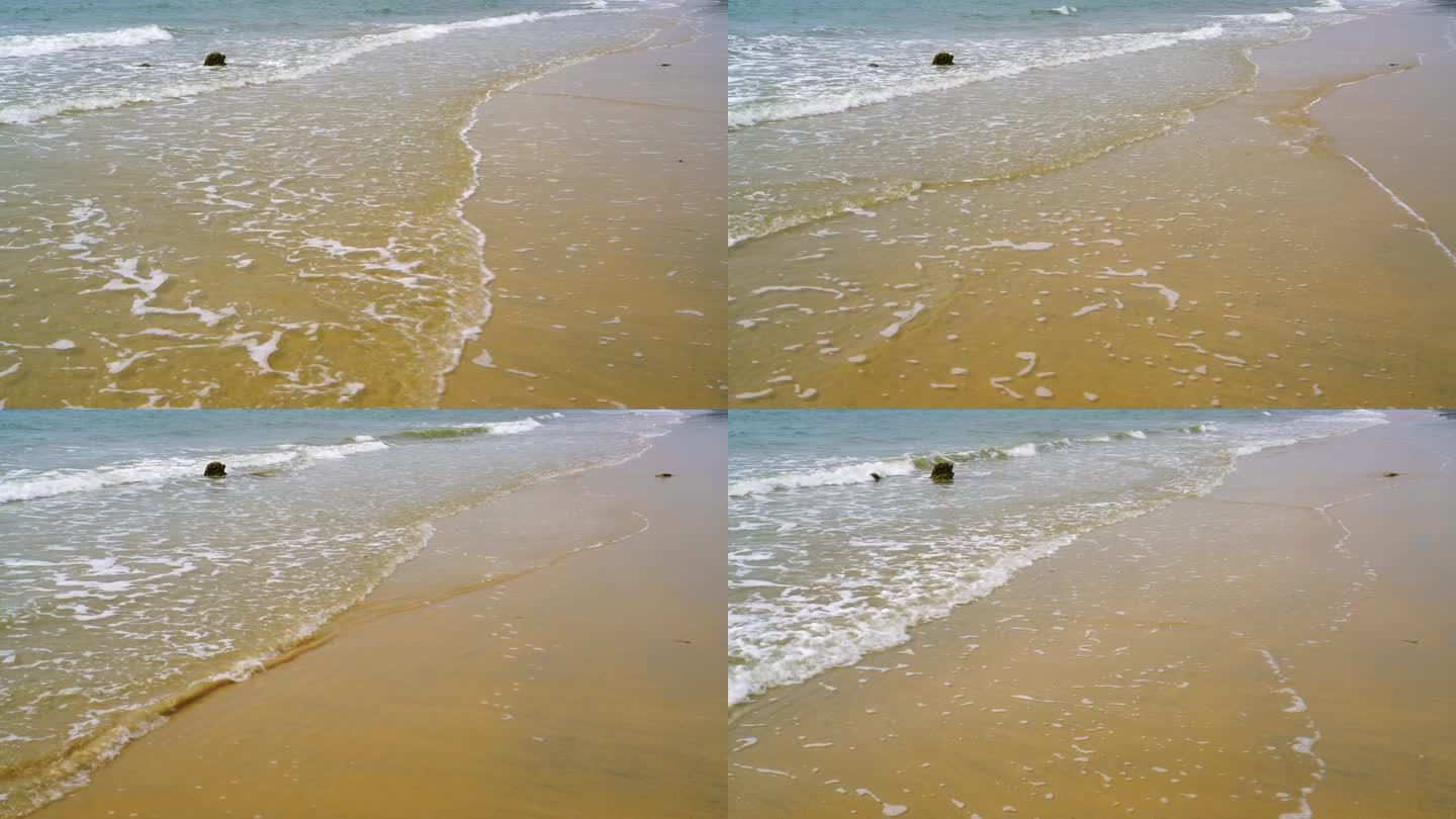 海滩海浪拍在沙滩上视频素材下载编号10498700光厂vj师网