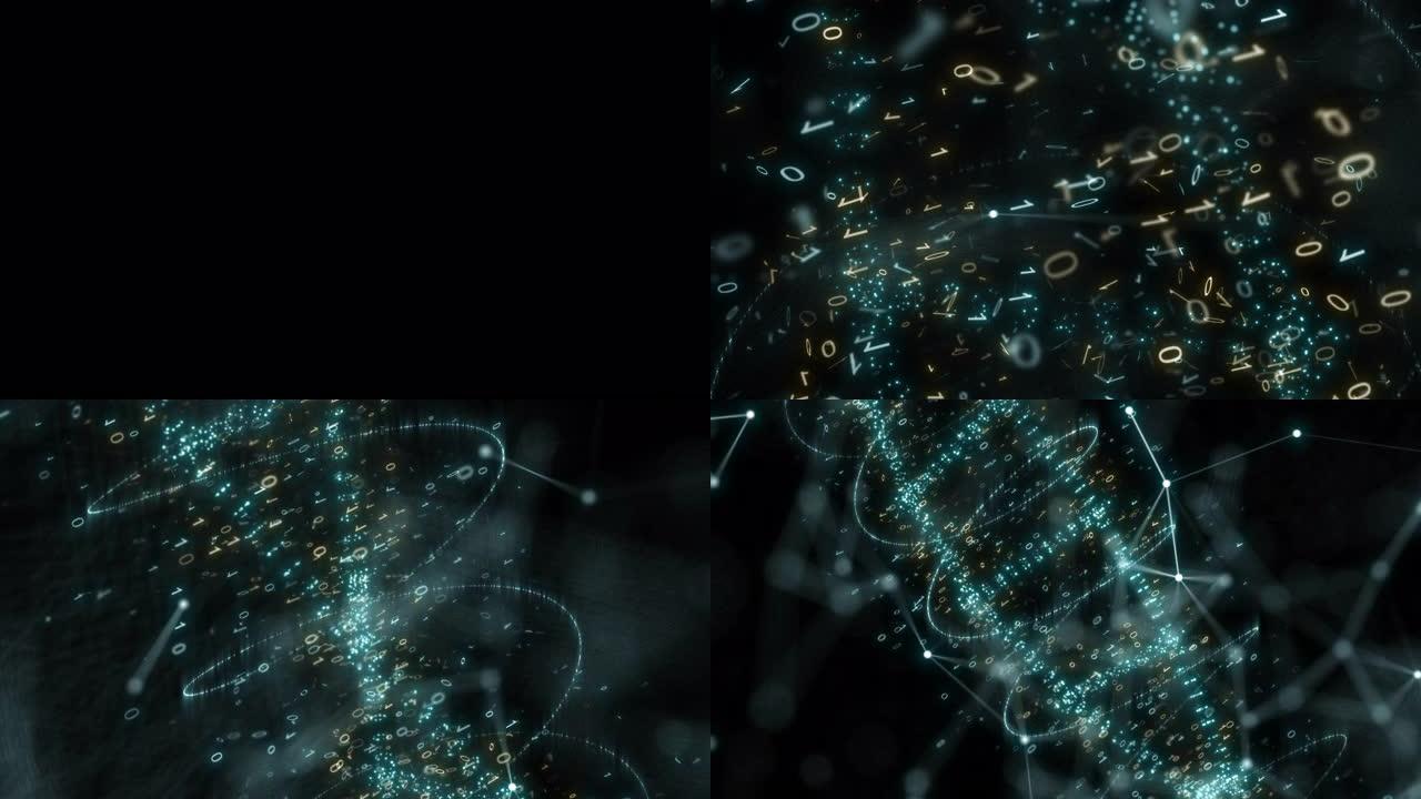 dna，3d渲染DNA分子链生物细胞结构_视频素材下载