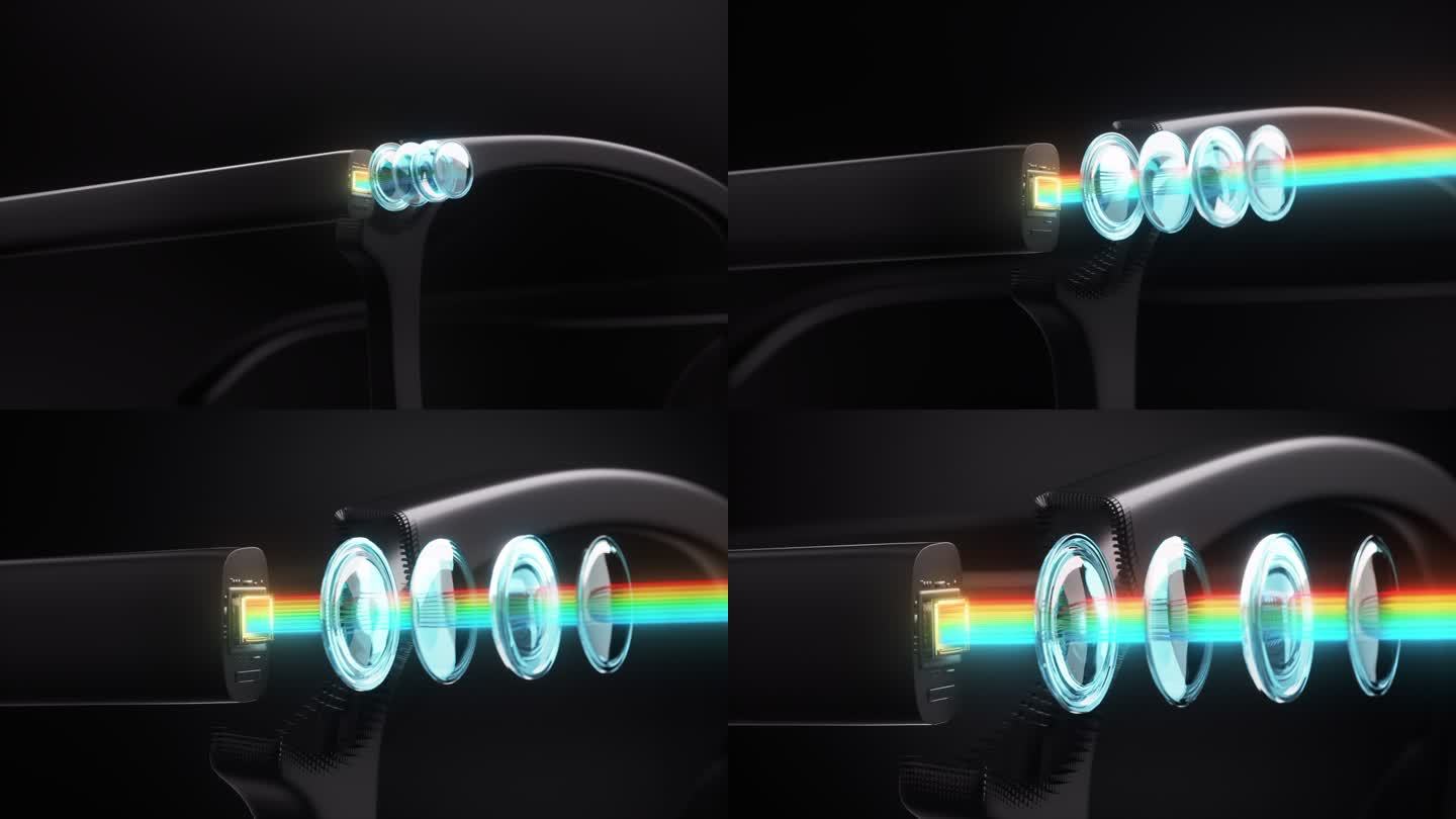 LED芯片_AR眼镜激光_C4D工程_C4D模型下载