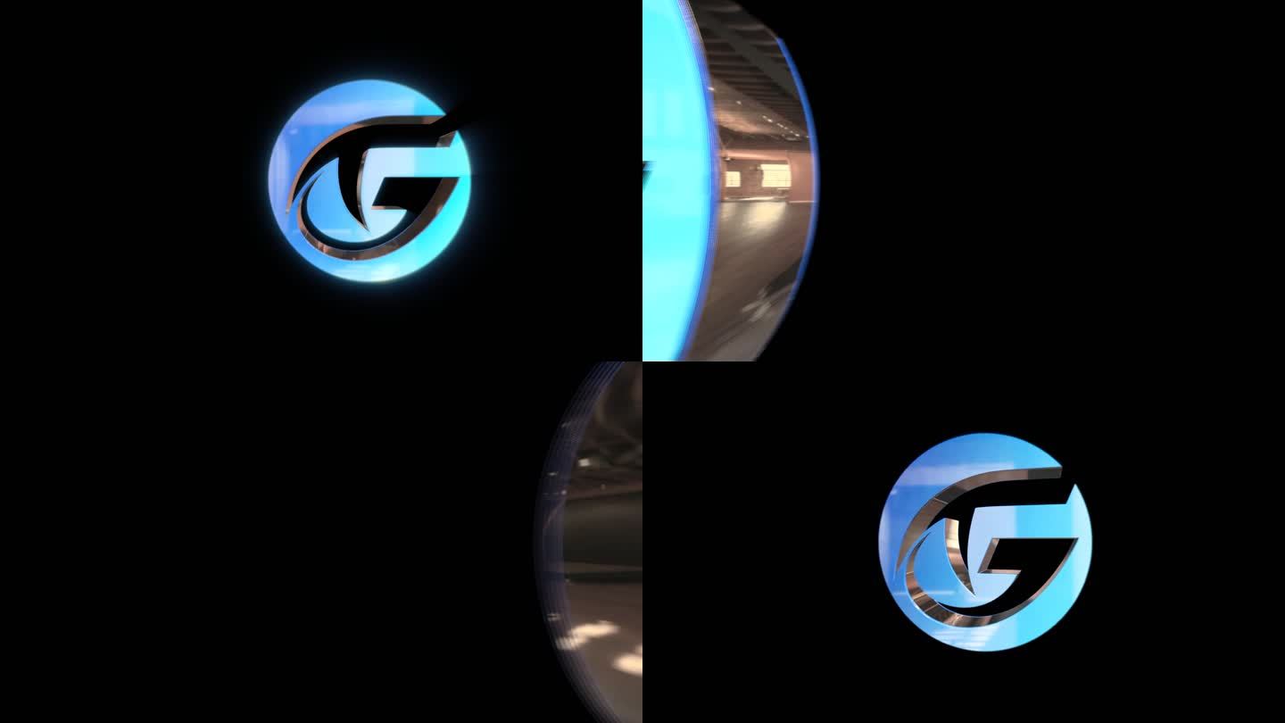 e3d金属立体logo转场_AE模板下载