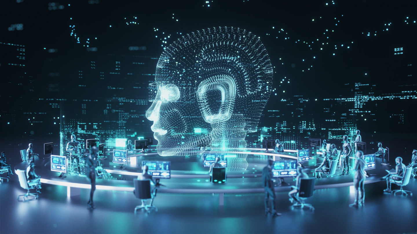 ChatGpt人工智能大数据AE+C4D_C4D模型下载