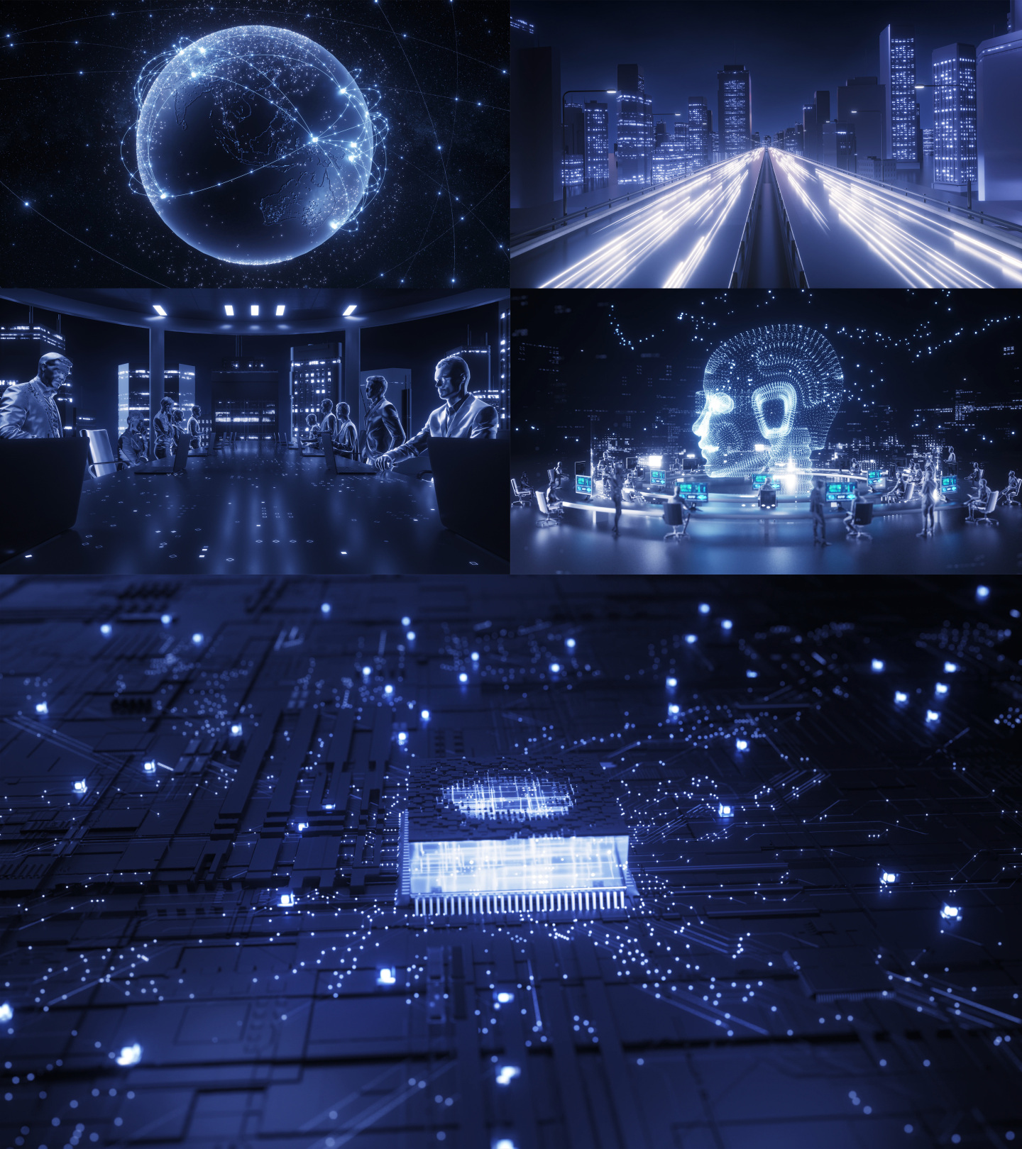 人类科技发展工业革命人工智能AE+C4D_C4D模型下载