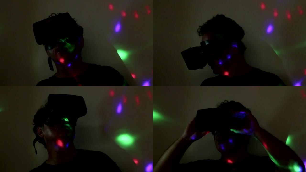 VR:_MCU_man对具有复古闪光灯效果的虚拟现实游戏做出反应_视频素材下载_编号:22370603_光厂(VJ师网) www.vjshi.com