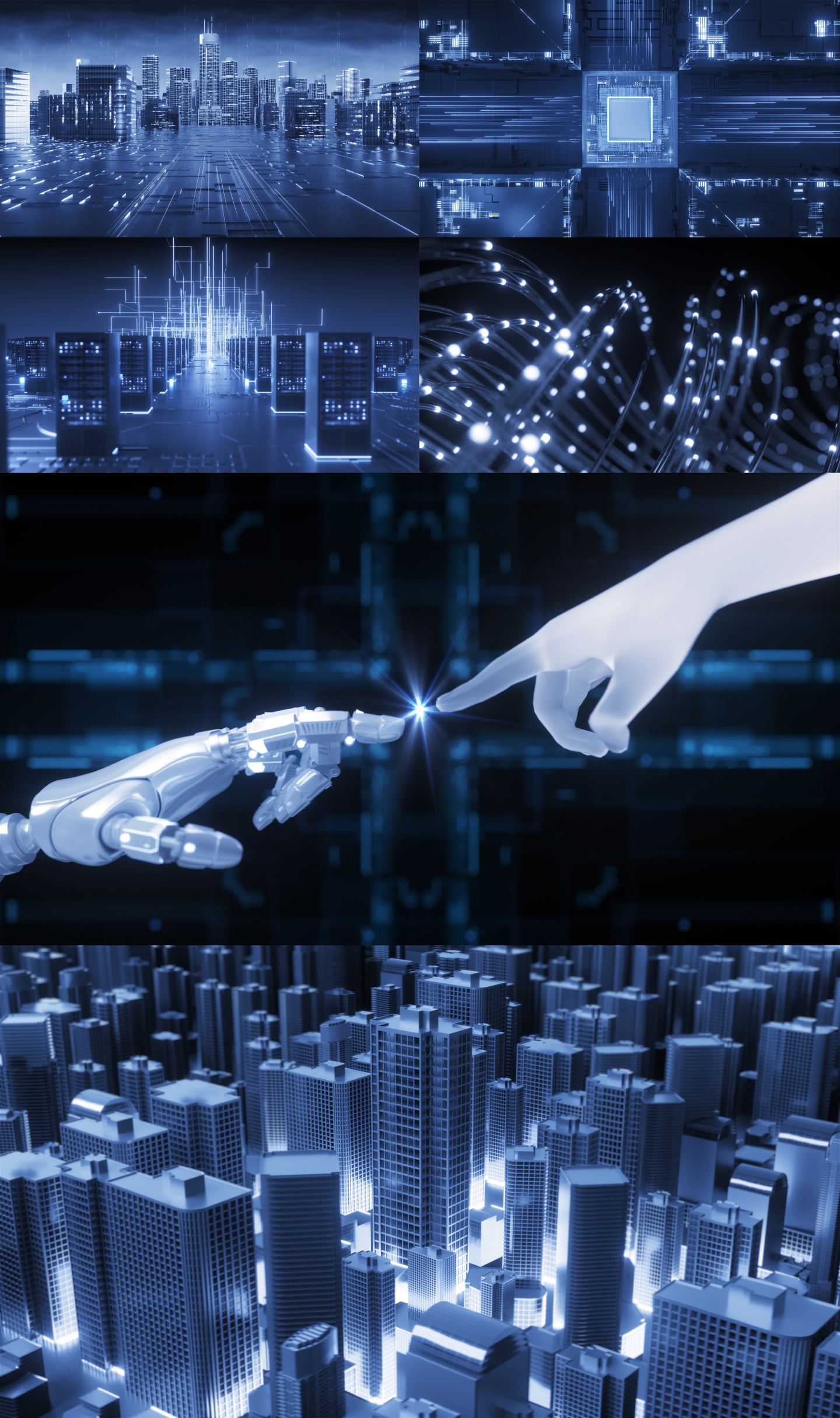 科技城市人工智能AI服务器芯片AEC4D_C4D模型下载