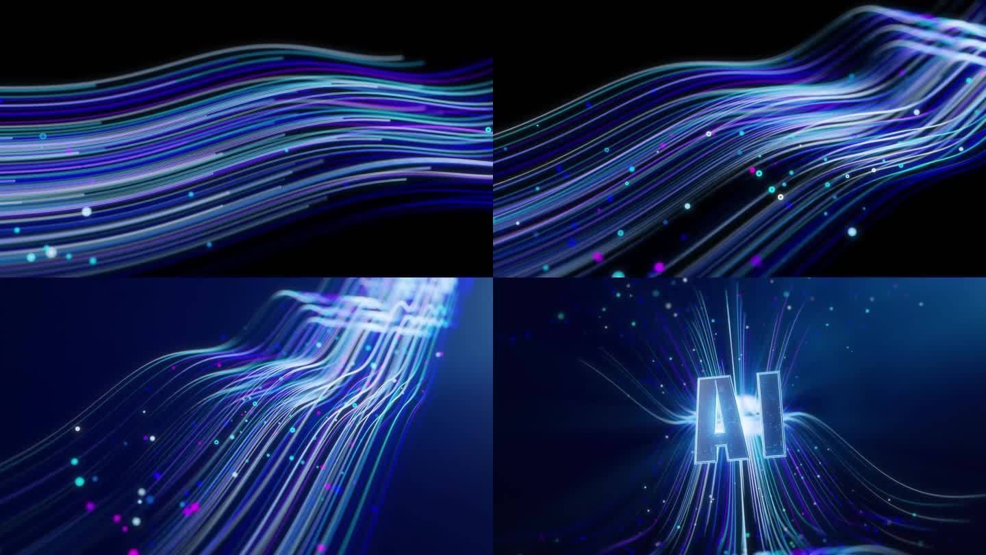 数据光效粒子特效AI人工智能片头工程文件_C4D模型下载_编号:24283210_光厂(VJ师网) www.vjshi.com