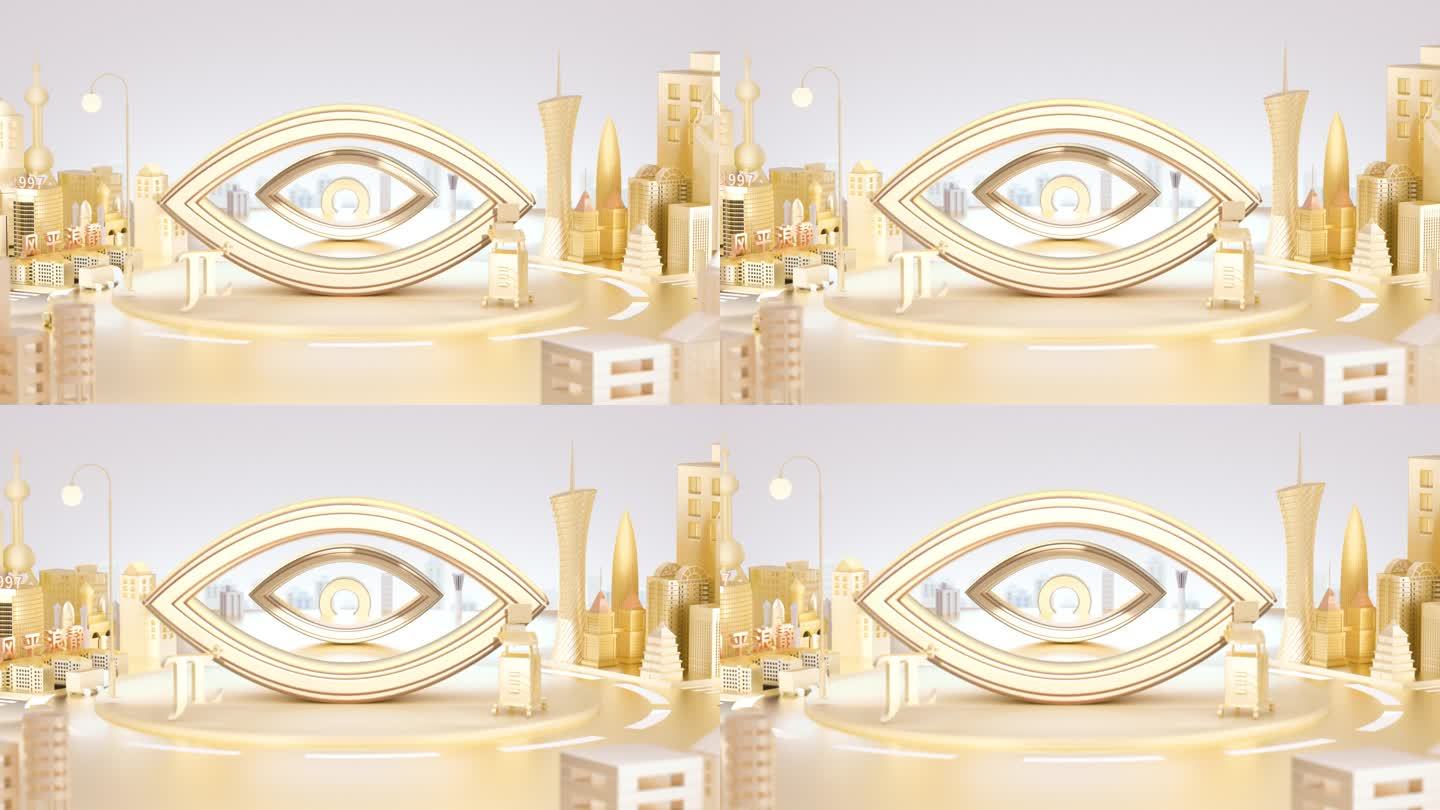 C4D金色城市场景_C4D模型下载_编号:24649734_光厂(VJ师网) www.vjshi.com