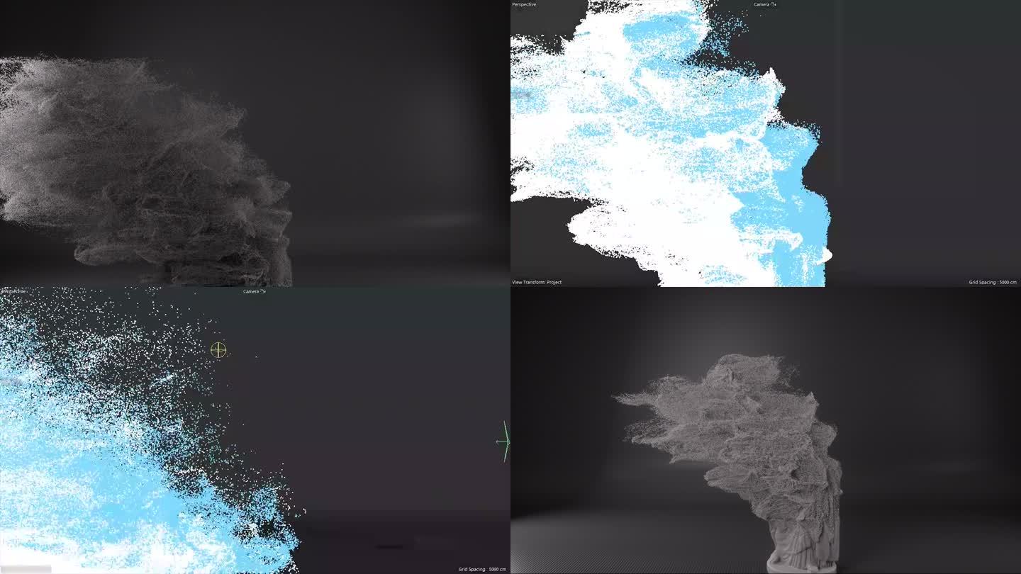C4D工程文件Xp粒子飘散_C4D模型下载