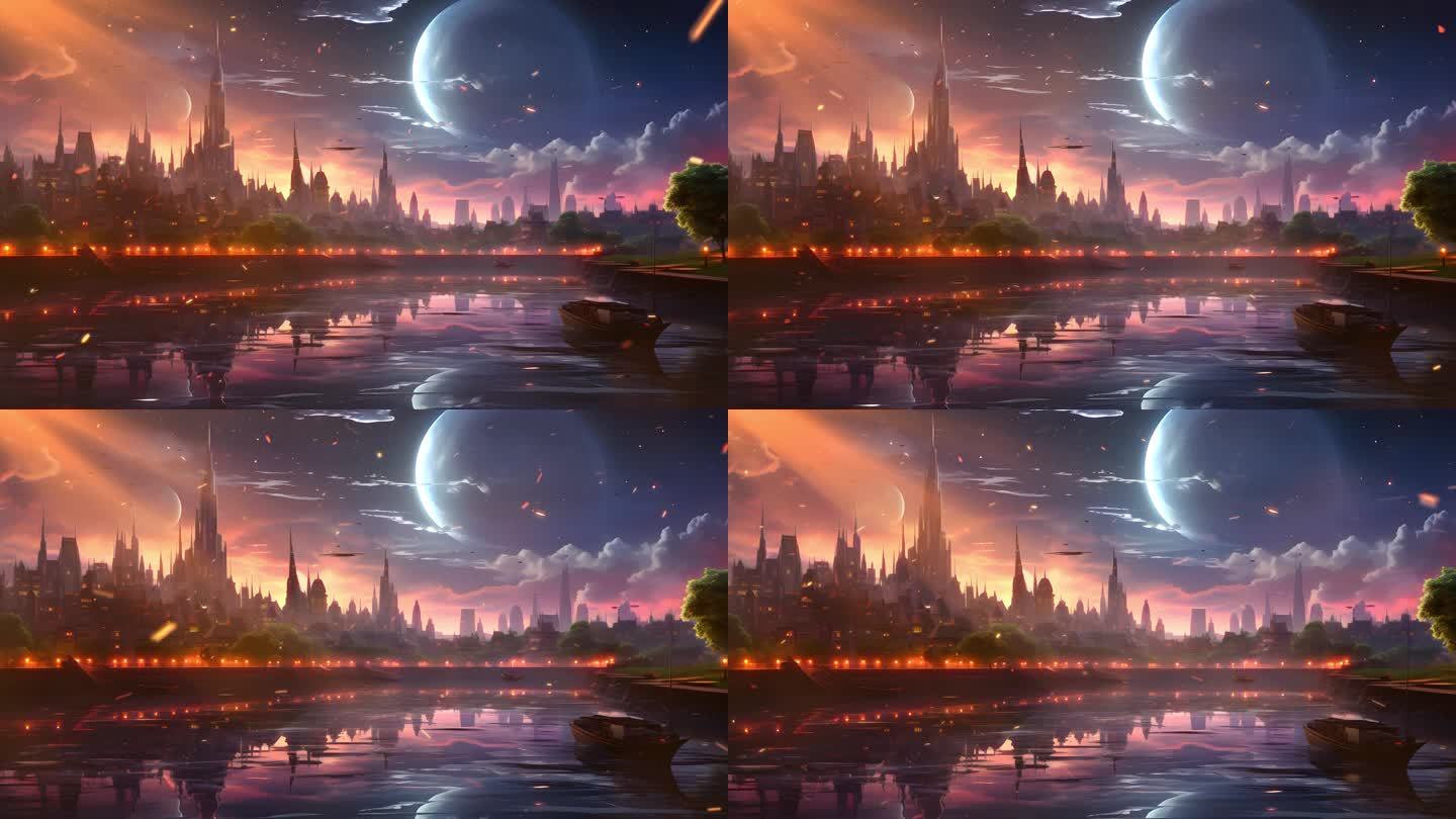 未来外星科幻城市太空歌剧场景大屏视频素材下载编号25092113光厂vj师网 