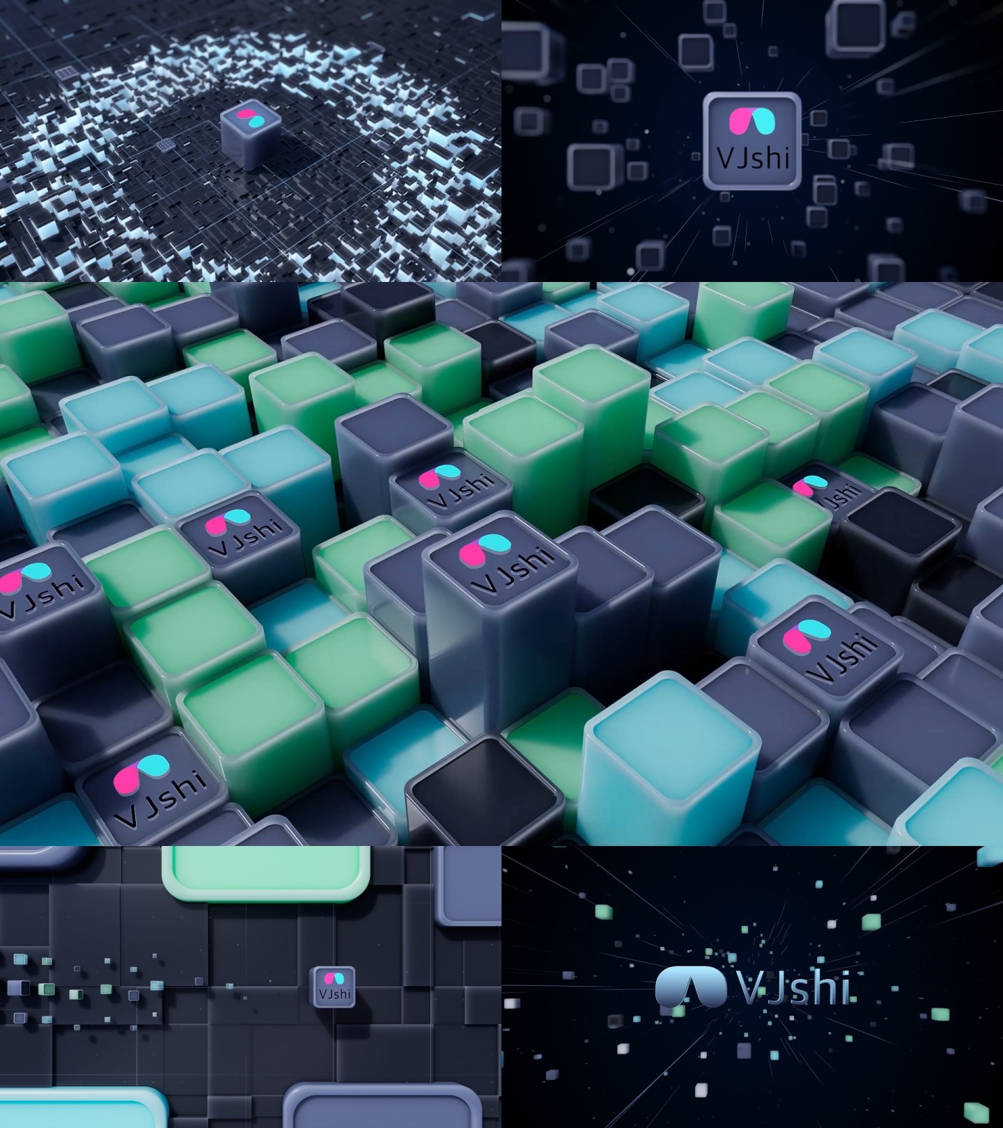 科技logo演绎AE+C4D_AE模板下载