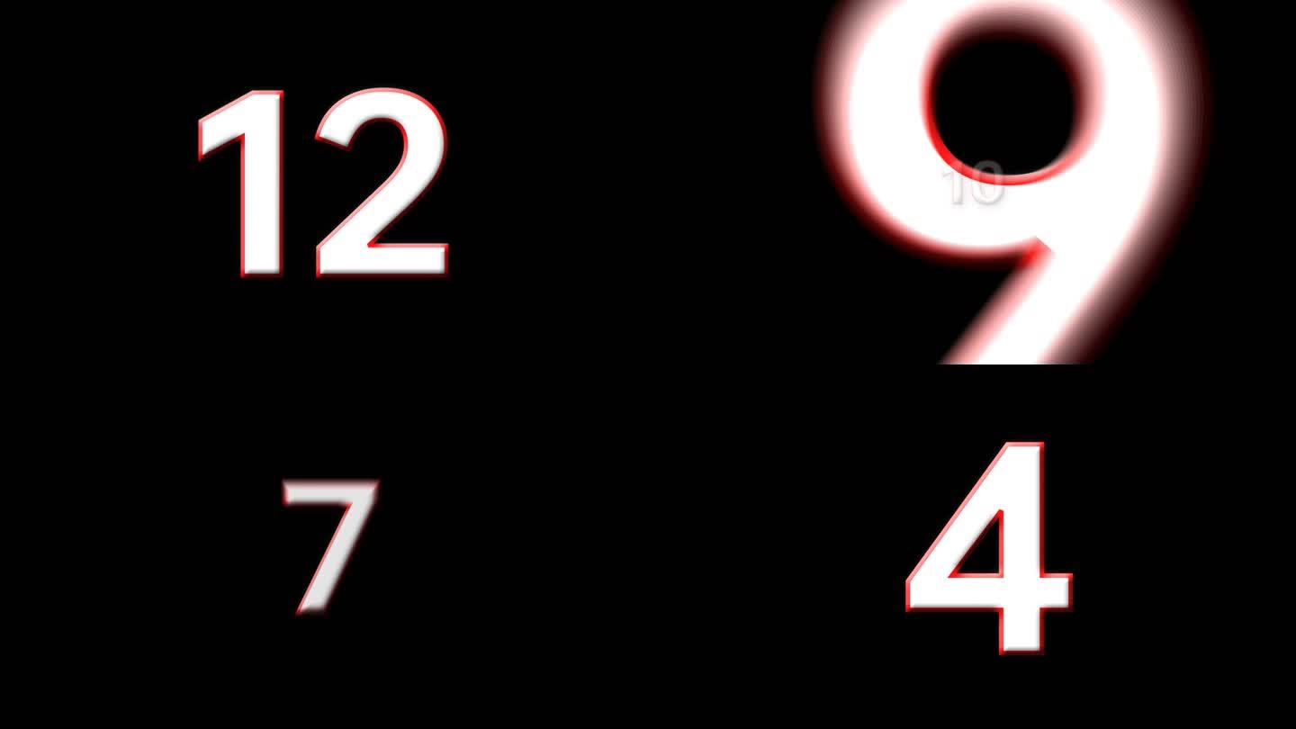 15-1倒计时（透明底)_视频素材下载