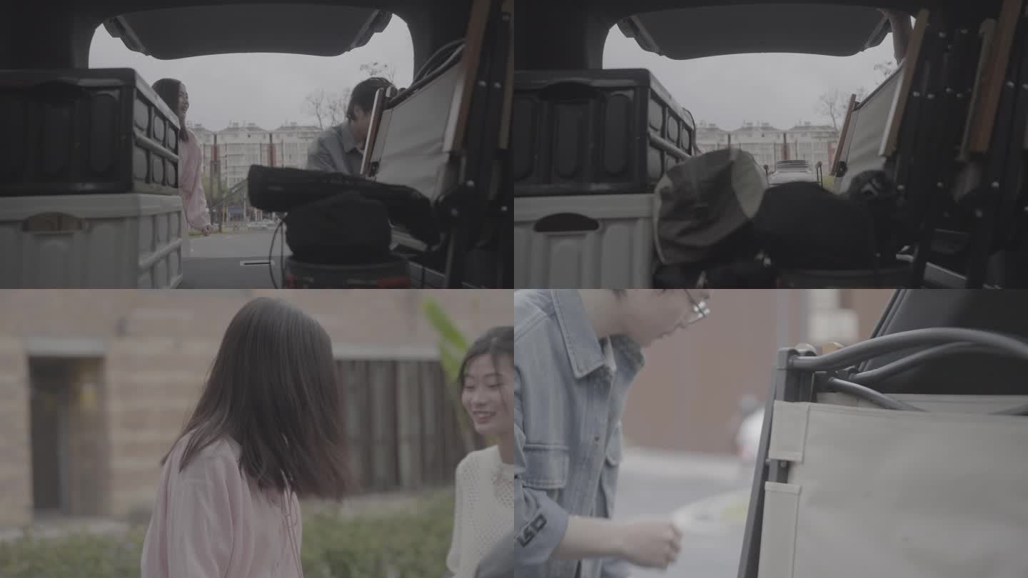 【4K_50p】男女放东西电动汽车后备箱_视频素材下载_编号:27967226_光厂(VJ师网) www.vjshi.com