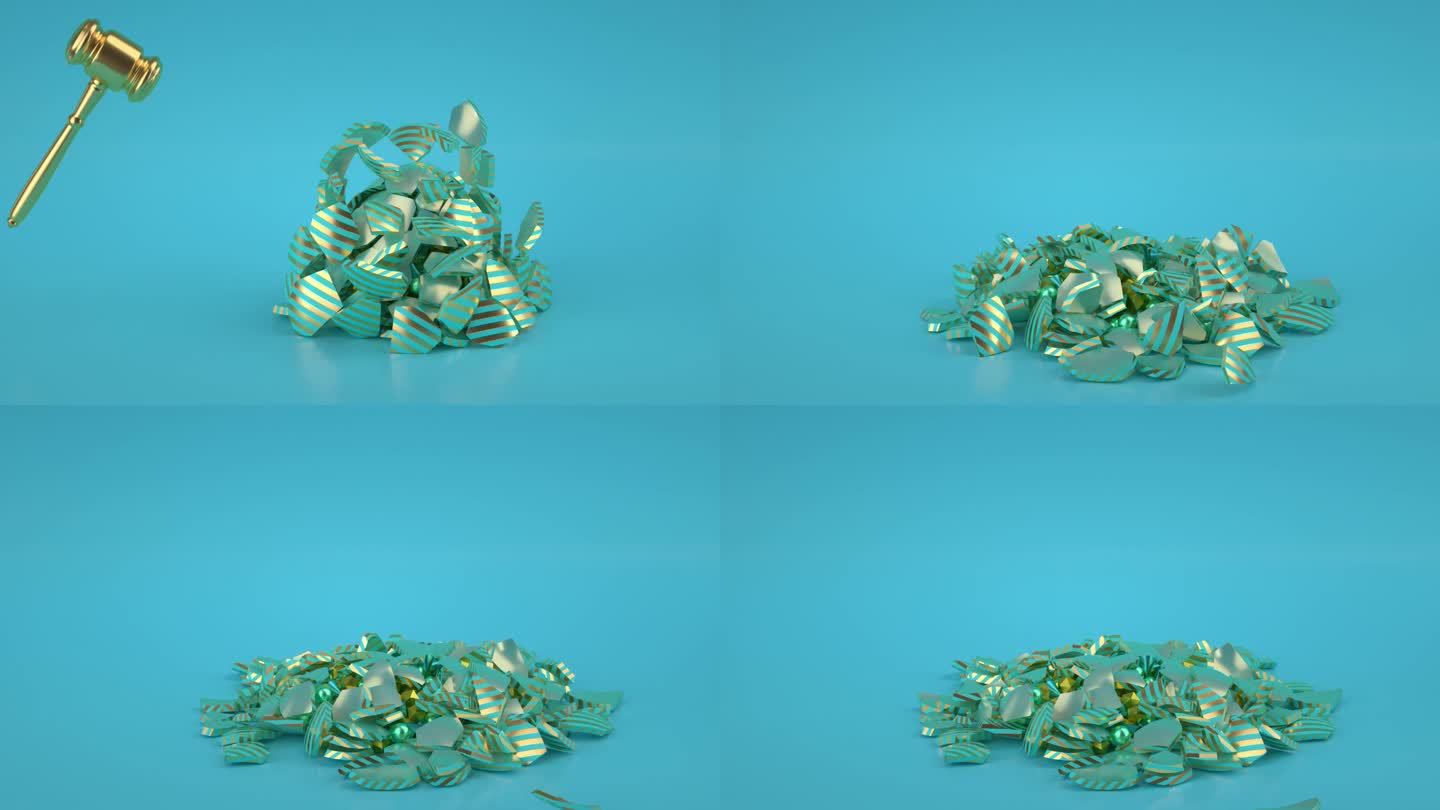 3D砸金蛋三维动画AE+C4D工程_C4D模型下载_编号:28181516_光厂(VJ师网) www.vjshi.com