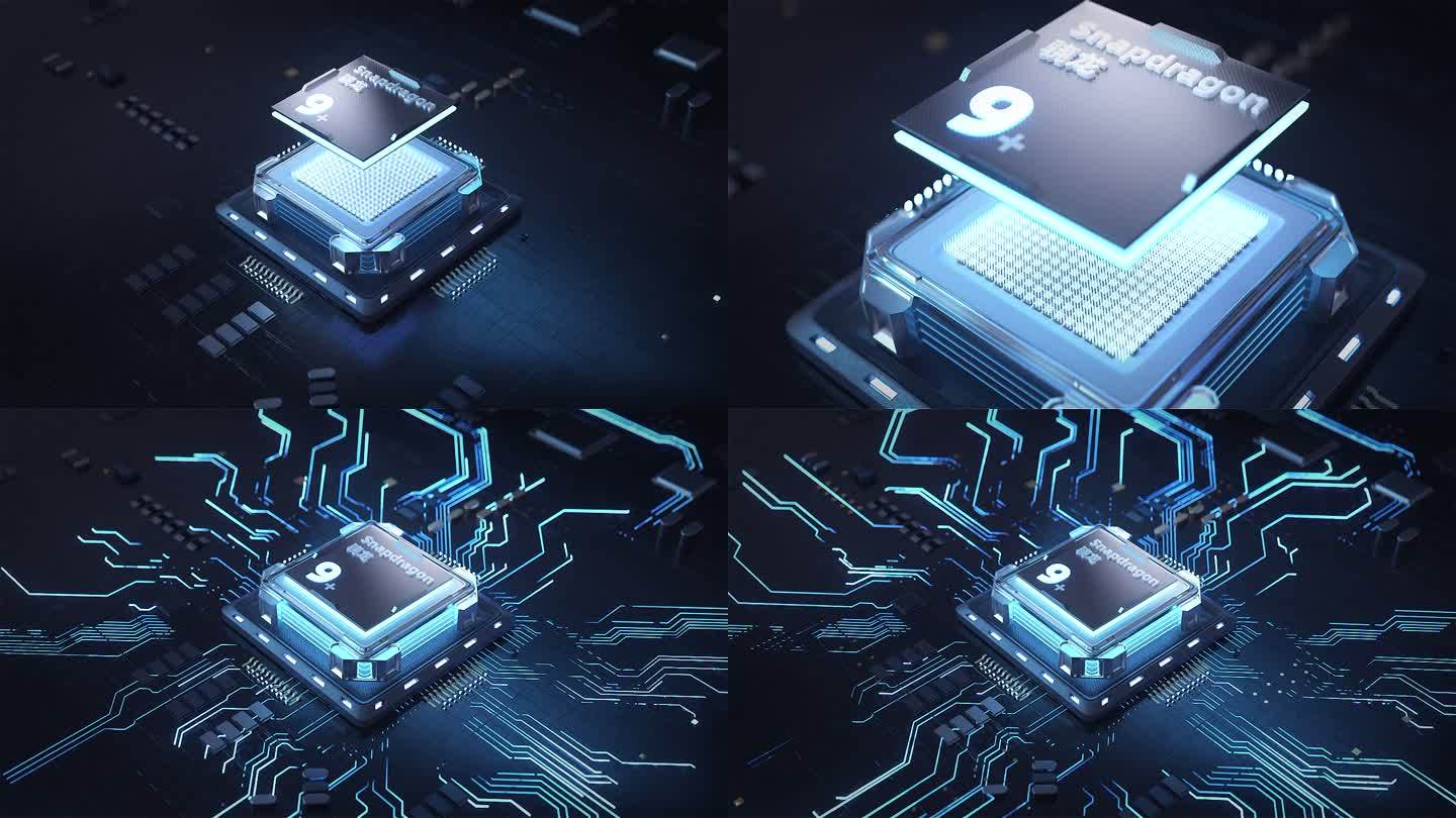 芯片电路板cpuc4d工程C4D_C4D模型下载