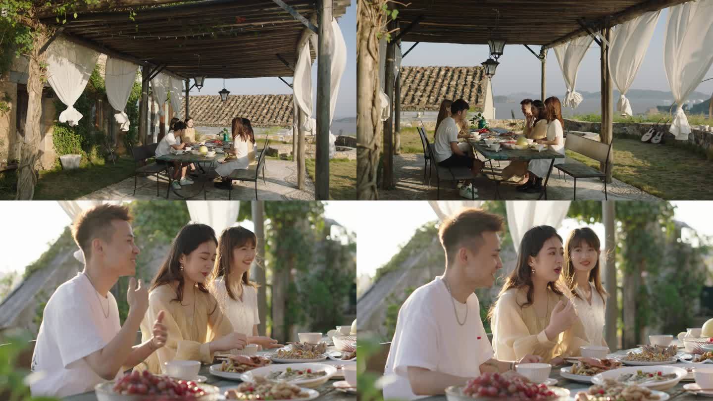 年轻人在海边聚餐1(slog3颜色)_视频素材下载_编号:28508682_光厂(VJ师网) www.vjshi.com