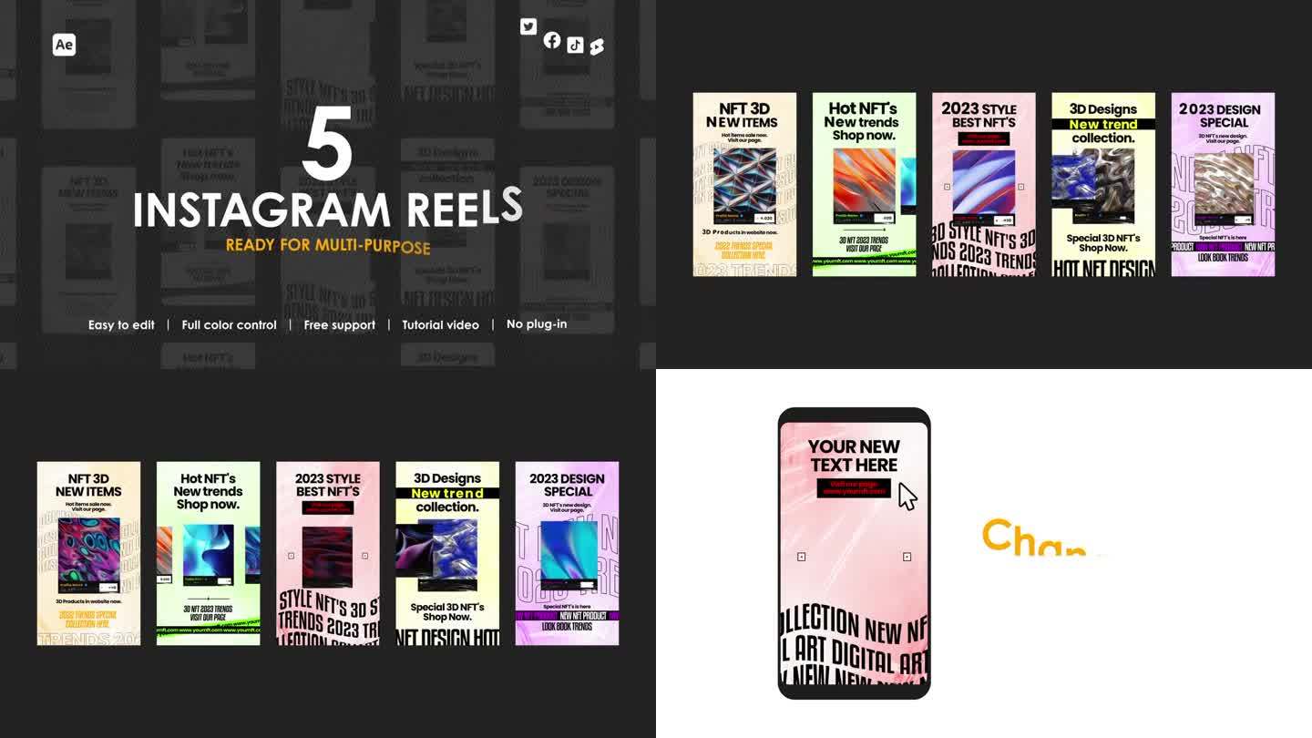 ins风NFT宣传片模板_AE模板下载_编号:28659887_光厂(VJ师网) www.vjshi.com