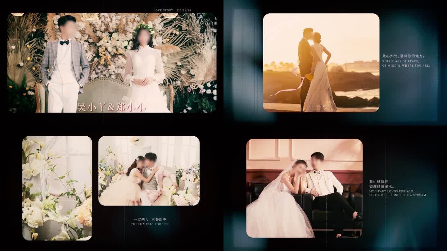 电影感婚礼相册MV-AE模板_AE模板下载