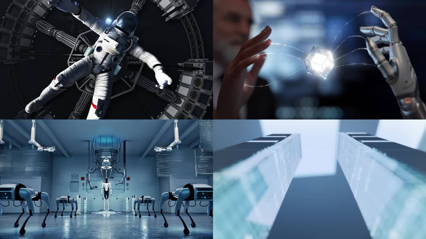 【4k】科技AI智能片头_3dMax模型下载