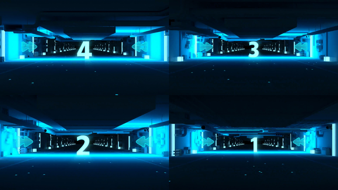 原创4K大气倒计时片头AE+C4D_AE模板下载