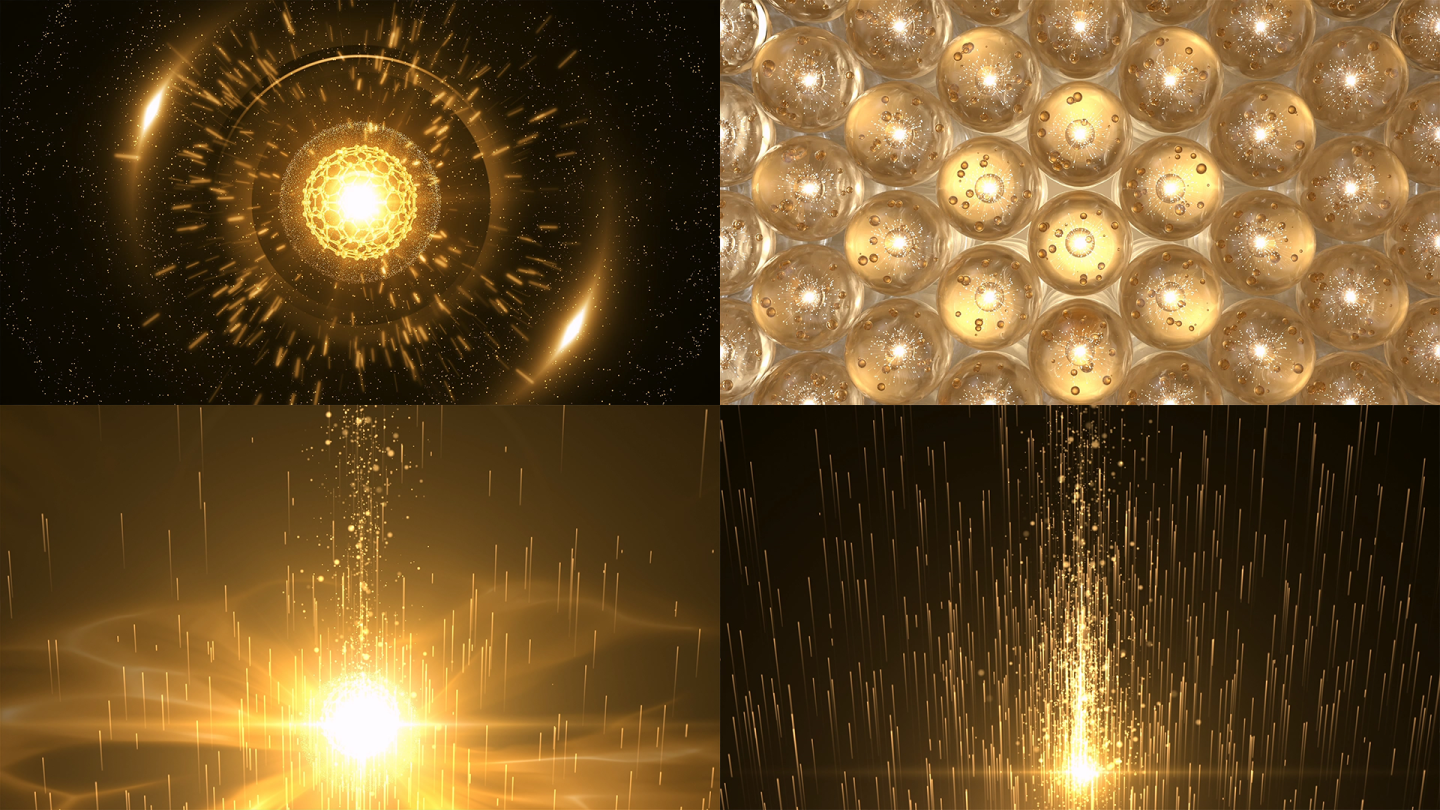 金色分子皮肤渗透修复激活C4D+AE_C4D模型下载