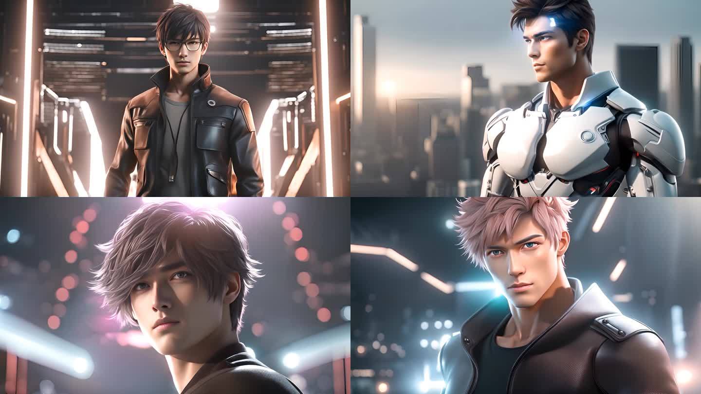 CG三维动画帅哥_视频素材下载_编号:29911004_光厂(VJ师网) www.vjshi.com