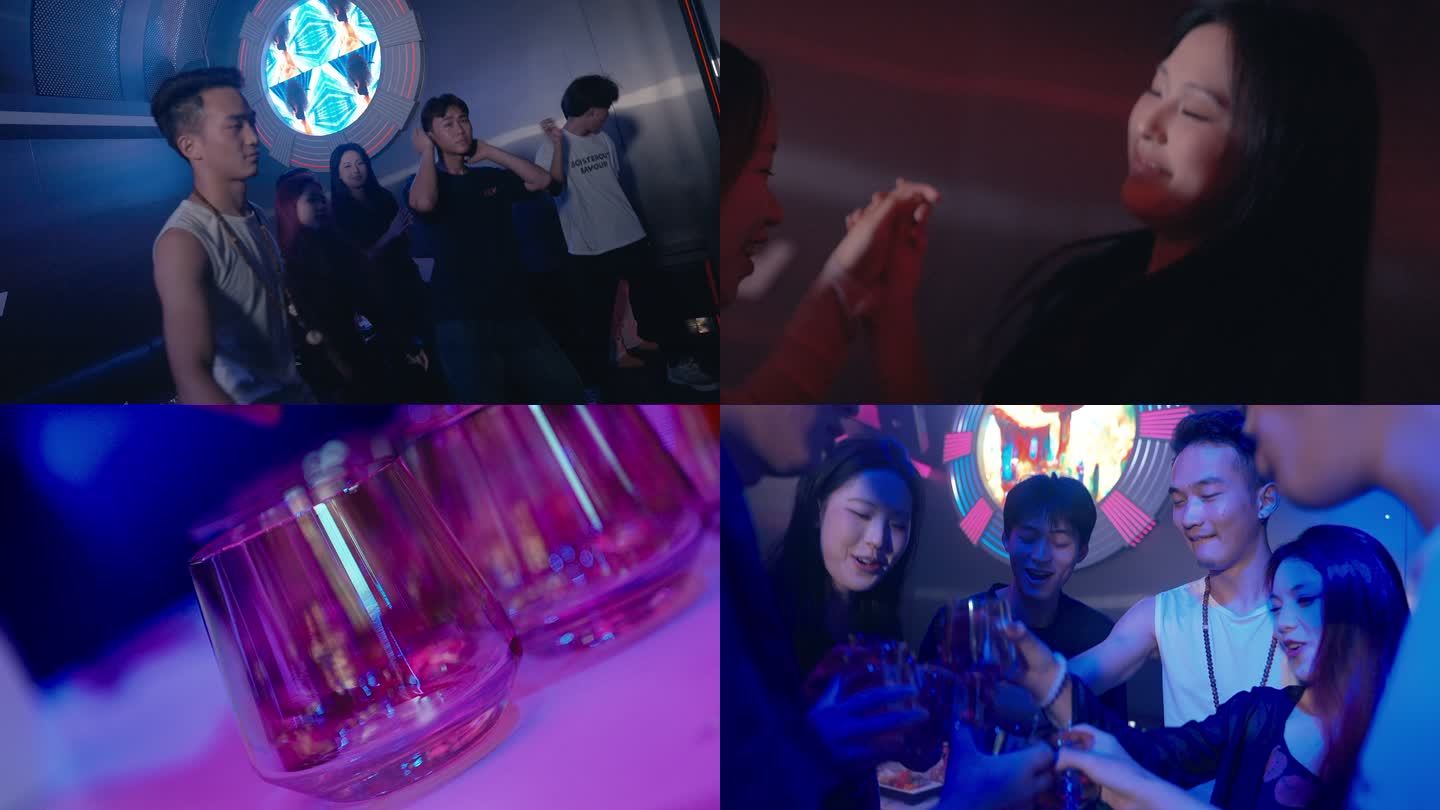 原创4K_酒吧_蹦迪KTV_聚会_唱歌_视频素材下载