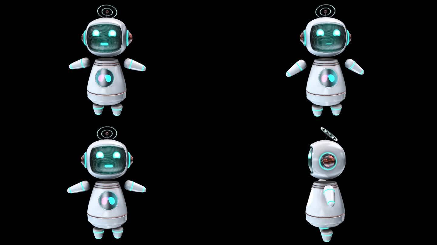 (E3D)AI机器人说话动画AE模板_AE模板下载